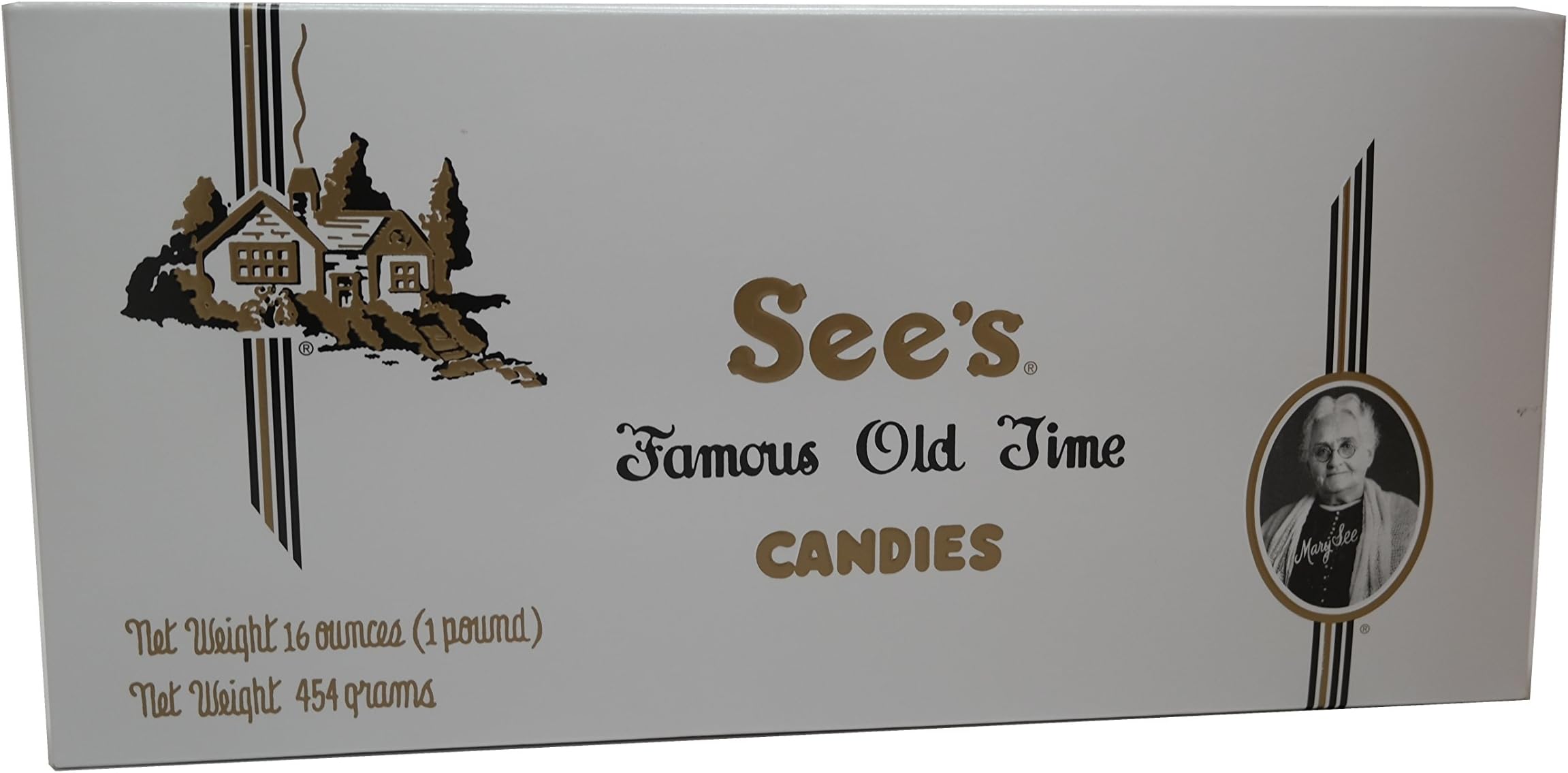 Amazon.com : See's Candies Dark Chocolates (1 Pound, White Wrap ...