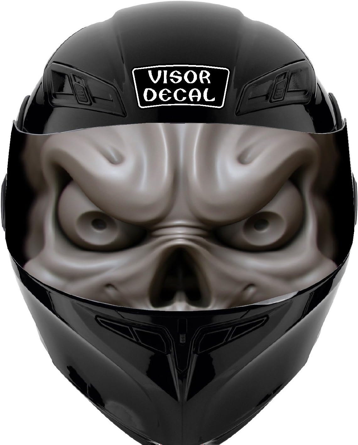 Amazon.com: Skull Visor Tint Decal Graphic Sticker Helmet Fits: Icon ...