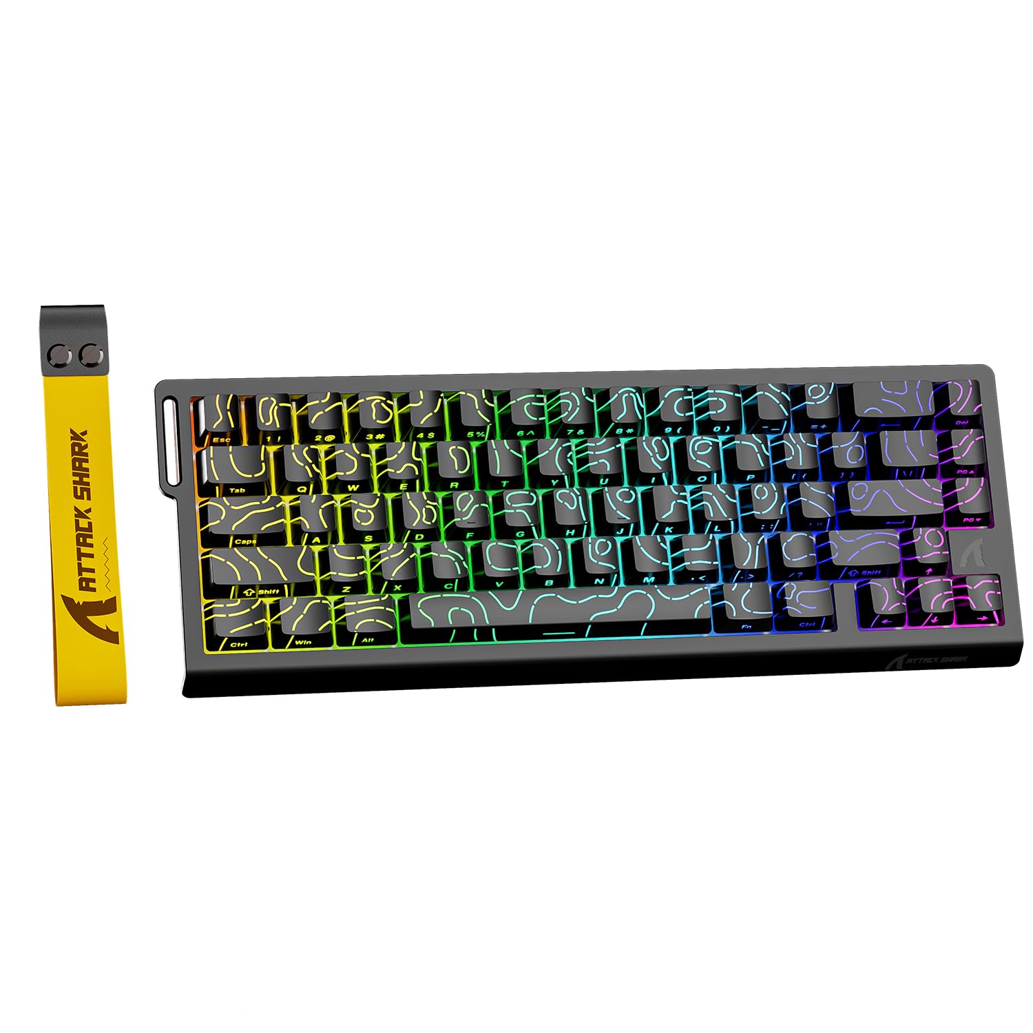 Amazon.com: ATTACK SHARK X68 HE 8000Hz Rapid Trigger Keyboard, 0.01mm ...
