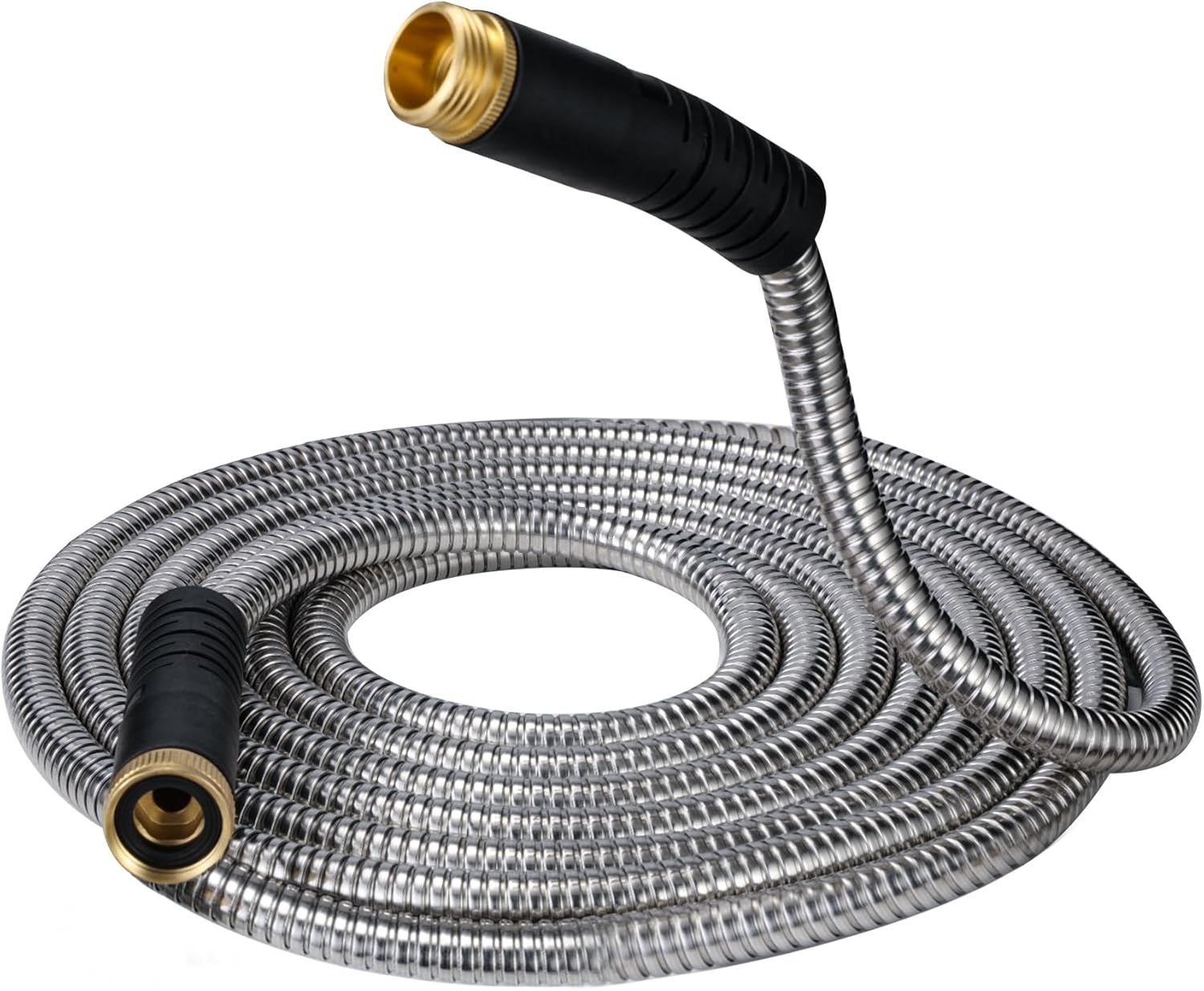 Amazon.com: 15 ft Garden Hoses, Stainless Steel Garden Hose Leak-Proof ...
