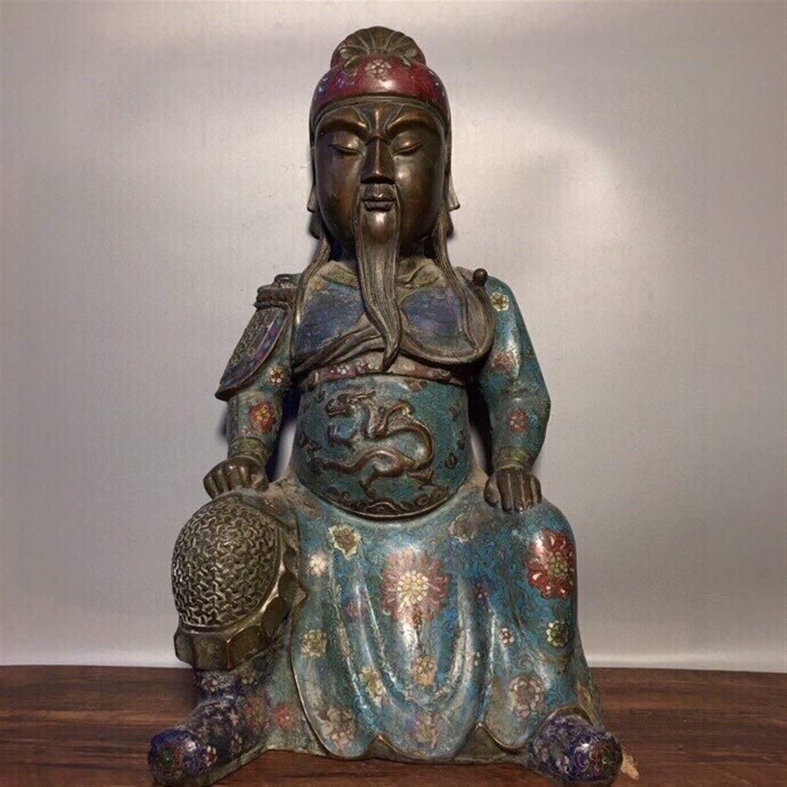 Feng Shui Guan Yu Statue 19 Tibet Buddhism Old Bronze | Desertcart INDIA