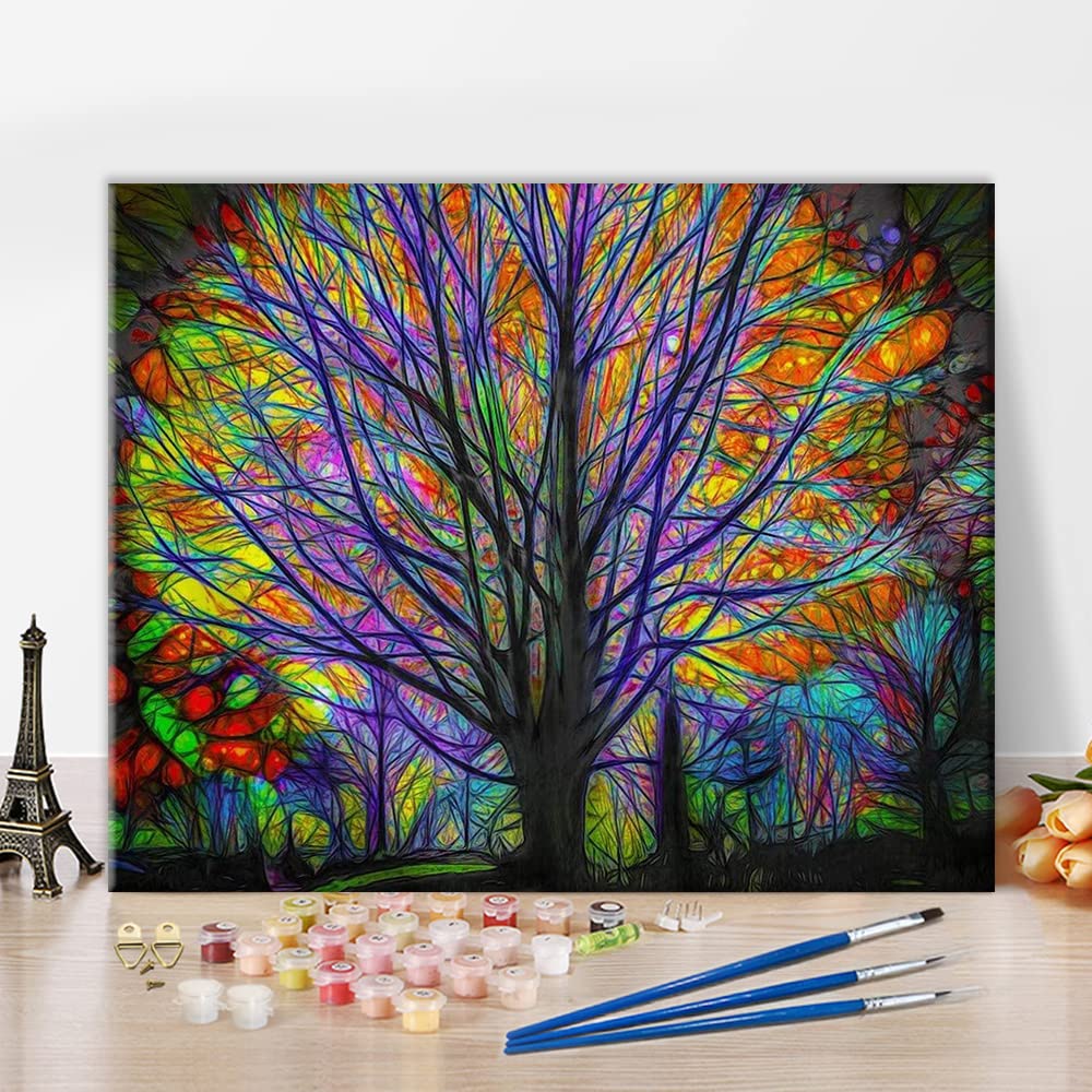 Diy Malerei Baum Baum Der Farben Meditation Fertige Kits Malen