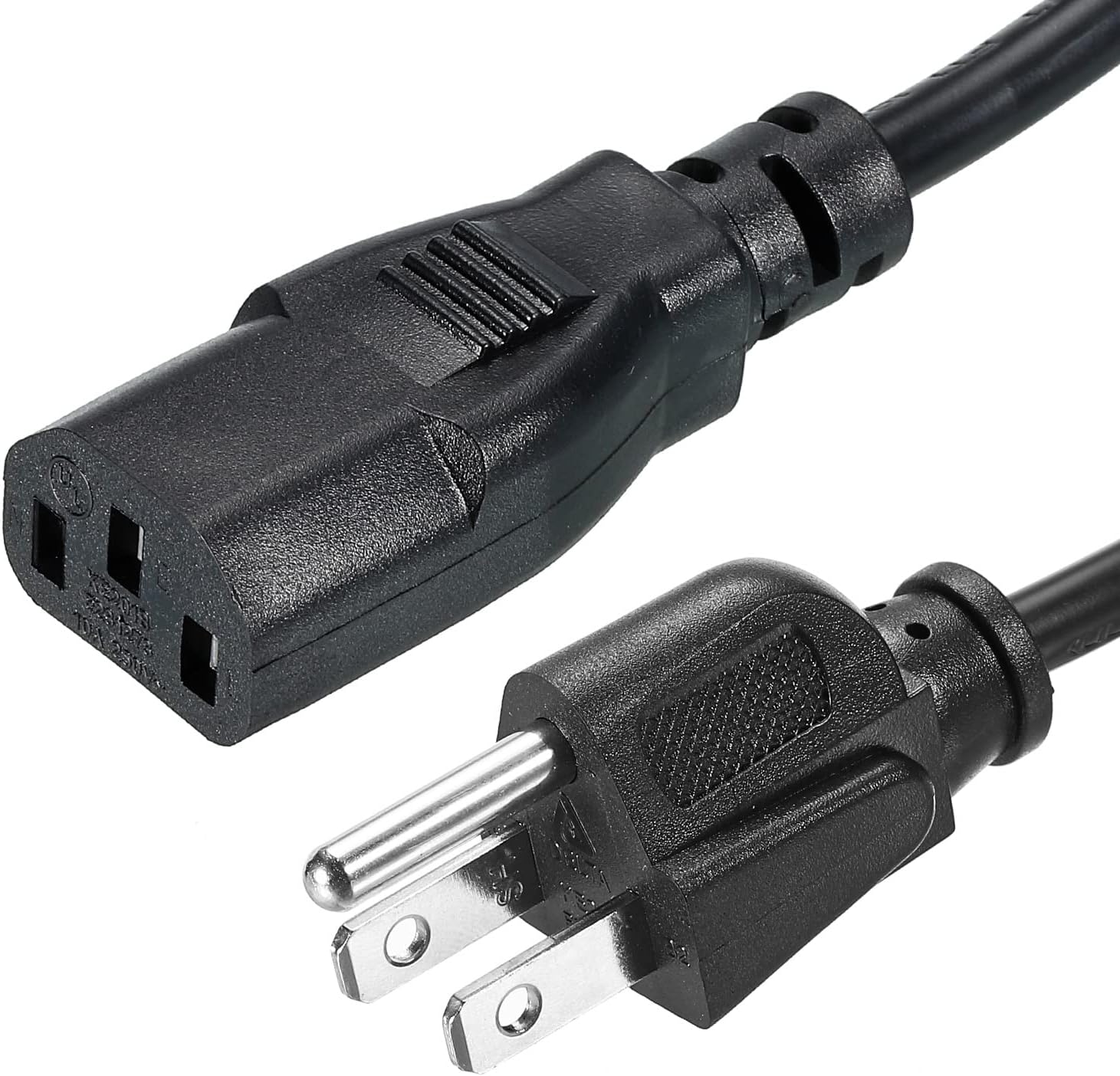 Amazon.com: PATIKIL AC Power Cord 3 Prong 10ft (3 Meters) 18 AWG Plug ...