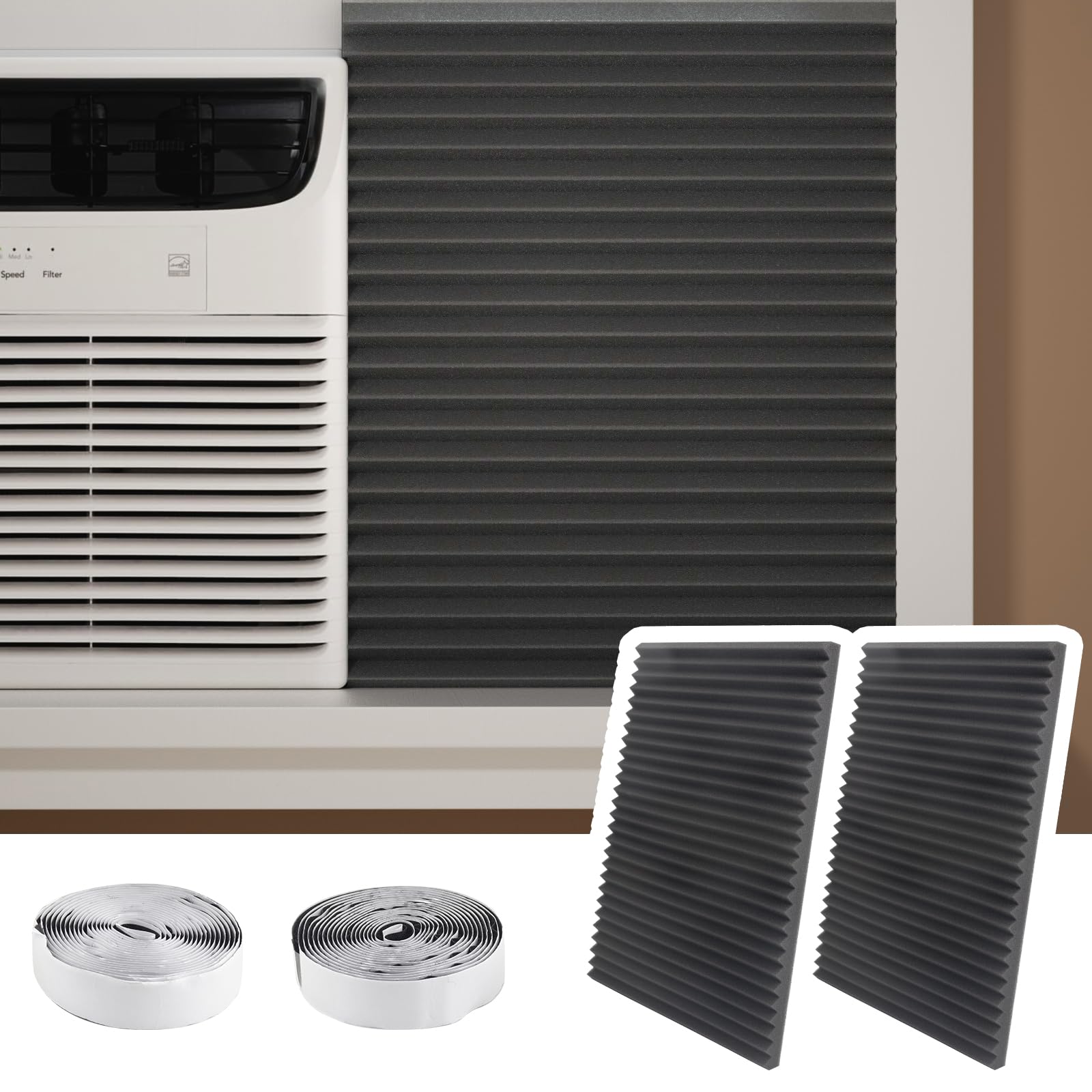 Amazon.com: Window Air Conditioner,Side Insulated Foam Panel, Summer ...