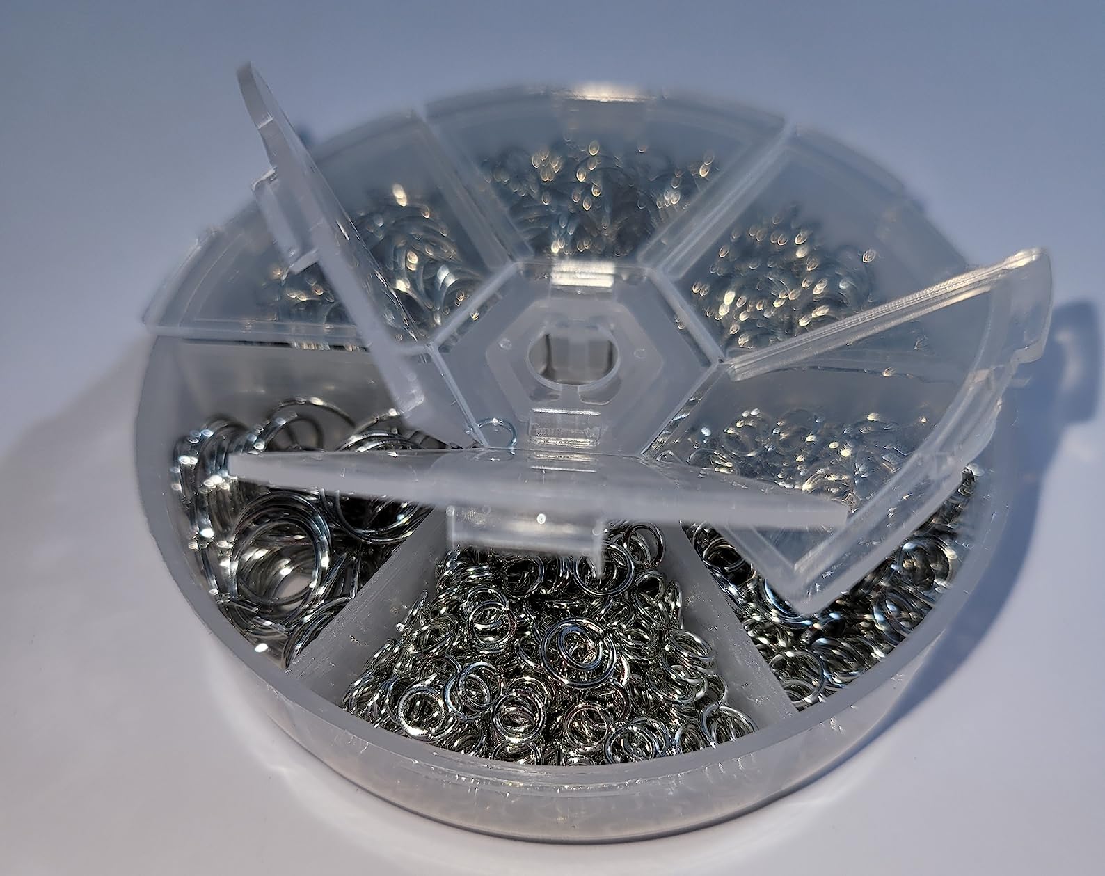 Limnyves 1390Pcs O Ring Metal Open Jump Rings Set Metal Jump Rings for ...