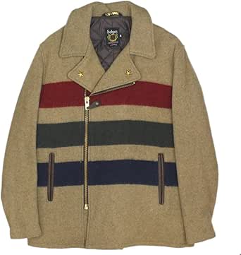 Amazon | (ショット) SCHOTT 769USS STRIPE ZIP PEA COAT(769USSストライプジップピーコート ...