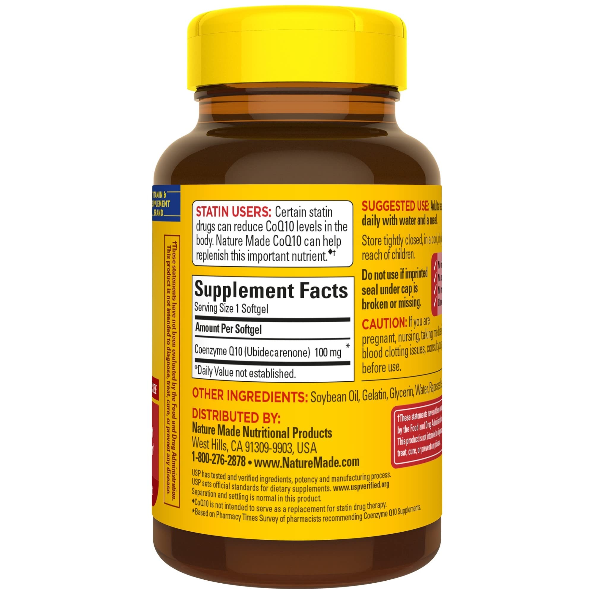 Nature Made CoQ10 100 mg, suplementos dietéticos para...B00347ACH2 ...