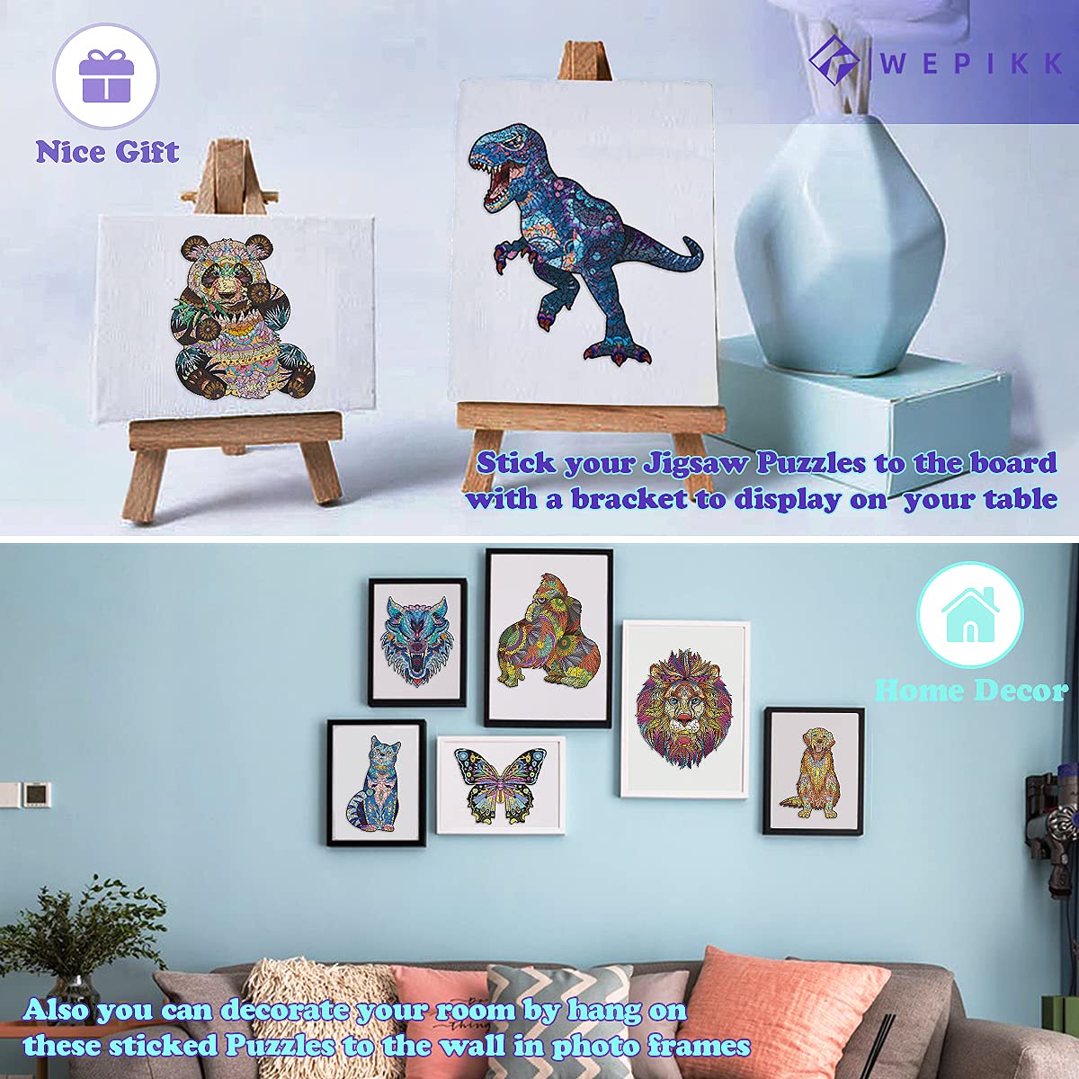 Snapklik.com : Puzzles For Adult Wooden Puzzles Jigsaw Puzzles Animals ...