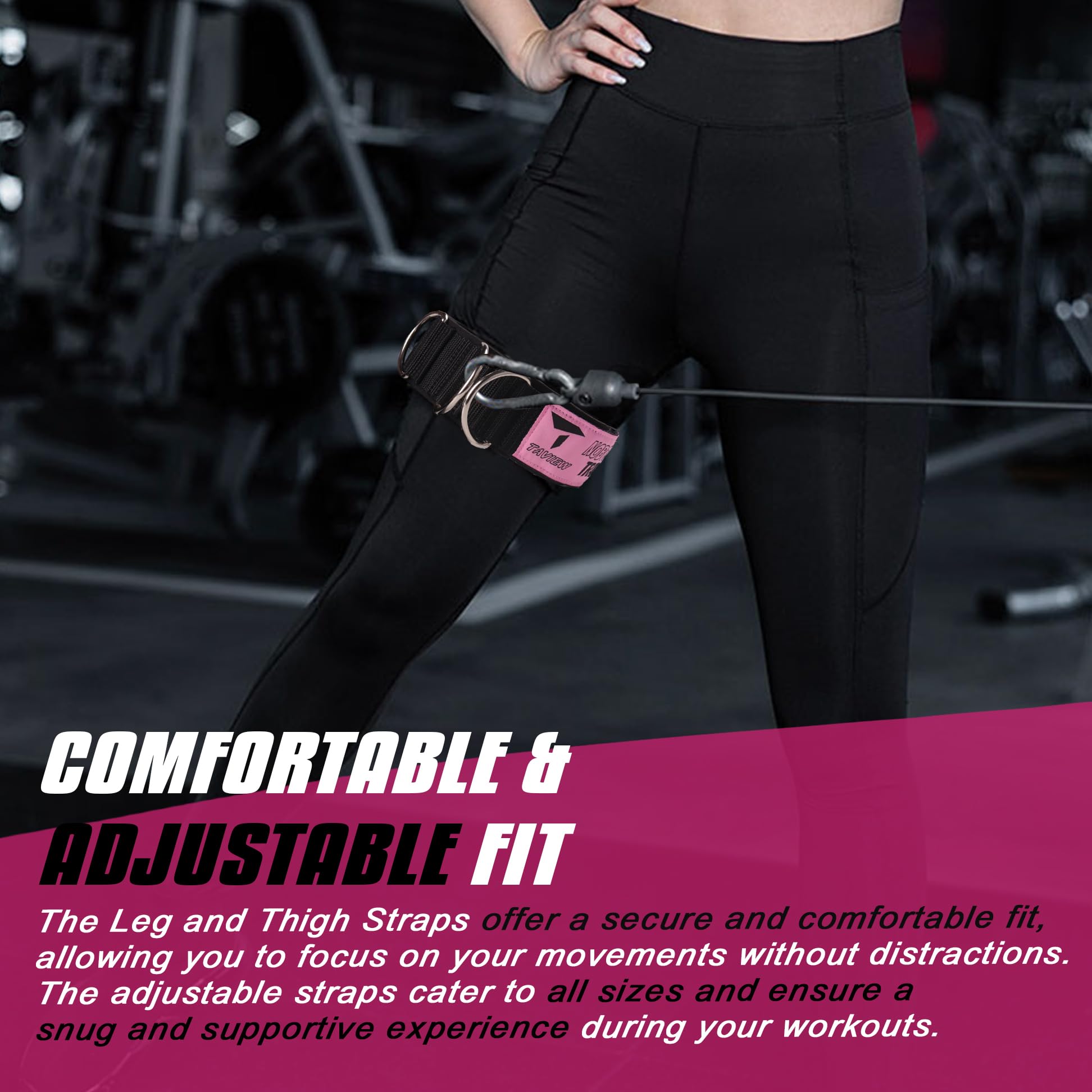 Snapklik.com : Thigh Strap Neoprene Padded Fitness Legs Cuff Adjustable ...