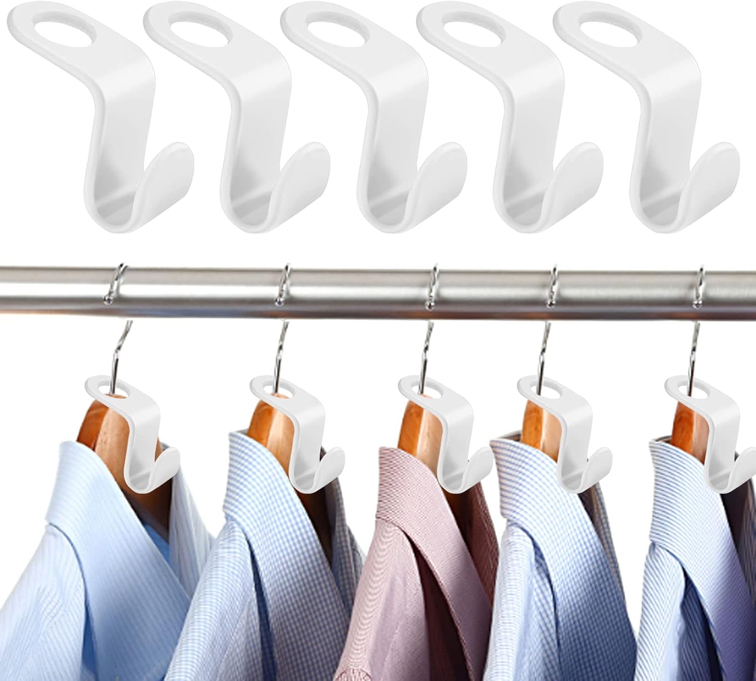 60 Stück Kleiderbügel Verbindungshaken, Kleiderbügel Anschlüsse ...