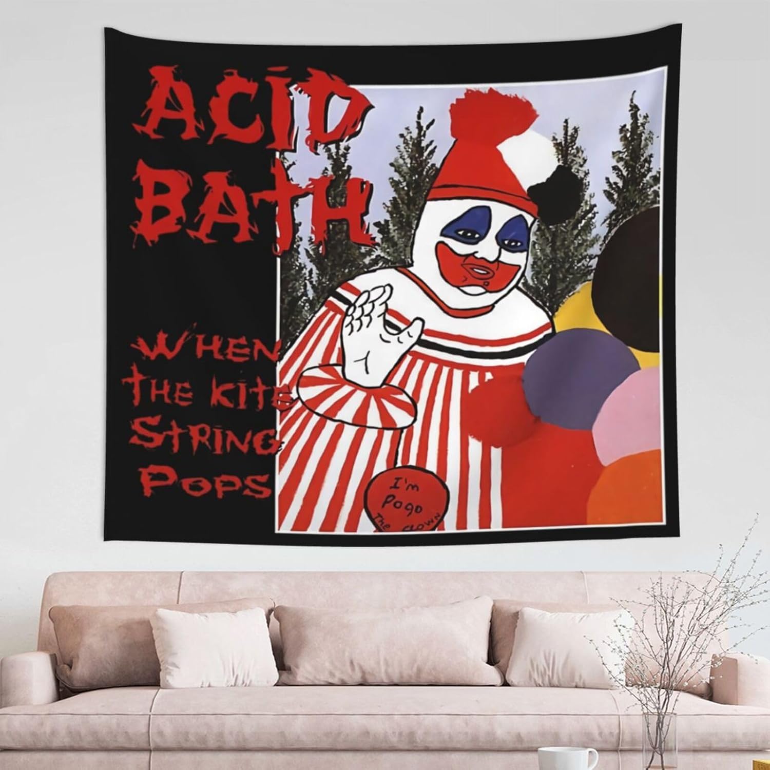 Amazon.com: VTSHU Acid Metal Bath Music Band Tapestry Wall Tapestries ...