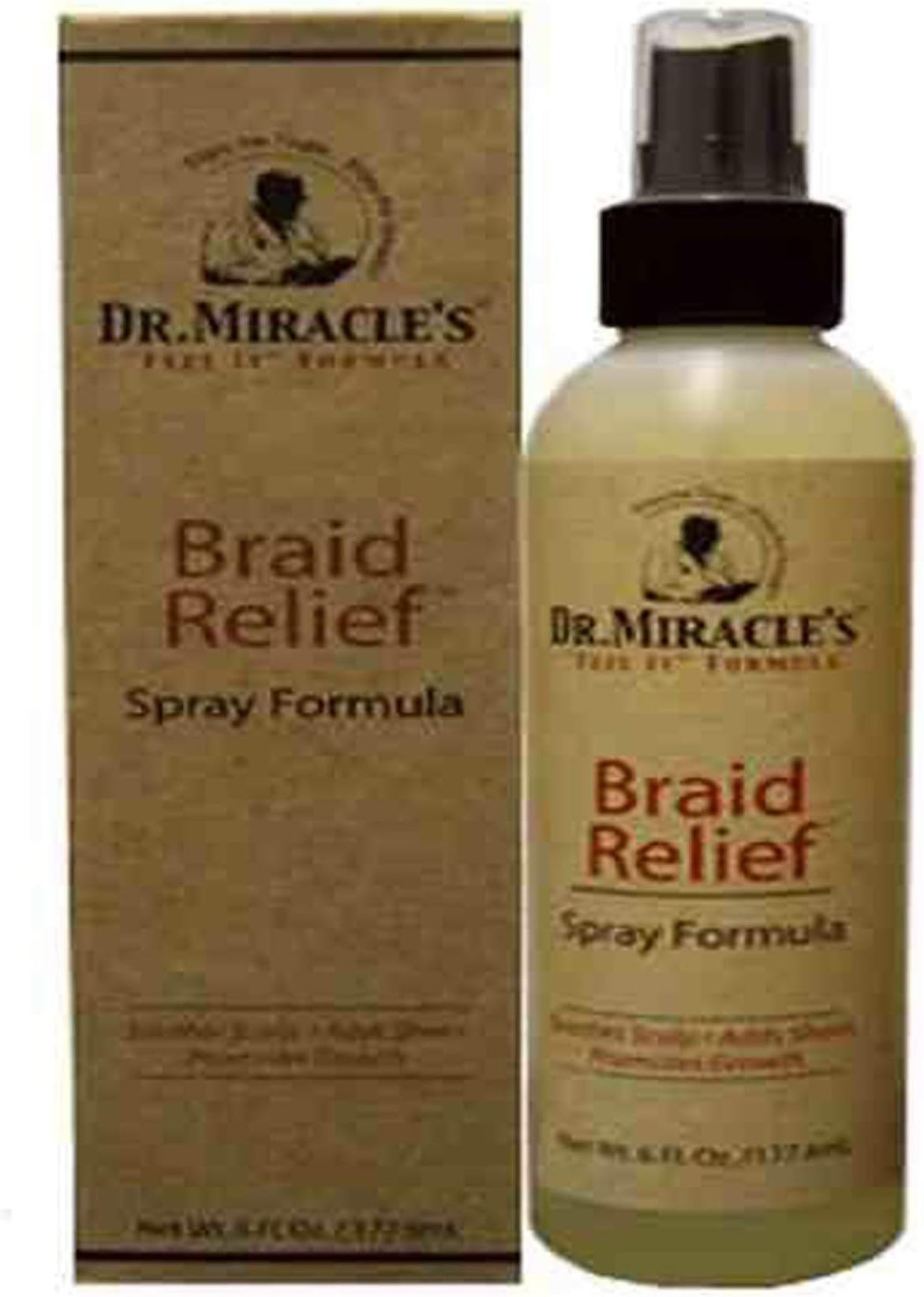 Amazon.com : Dr. Miracle's Braid Relief Spray, Super Formula, 6 Ounce ...