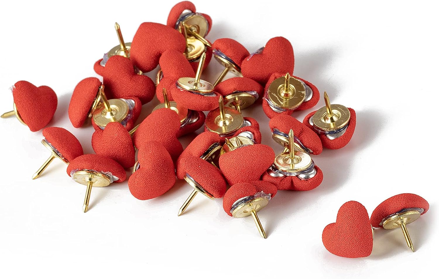 Amazon.com: Myisteen 30 Pack Red Heart Shaped Pushpins Drawing Pins for ...