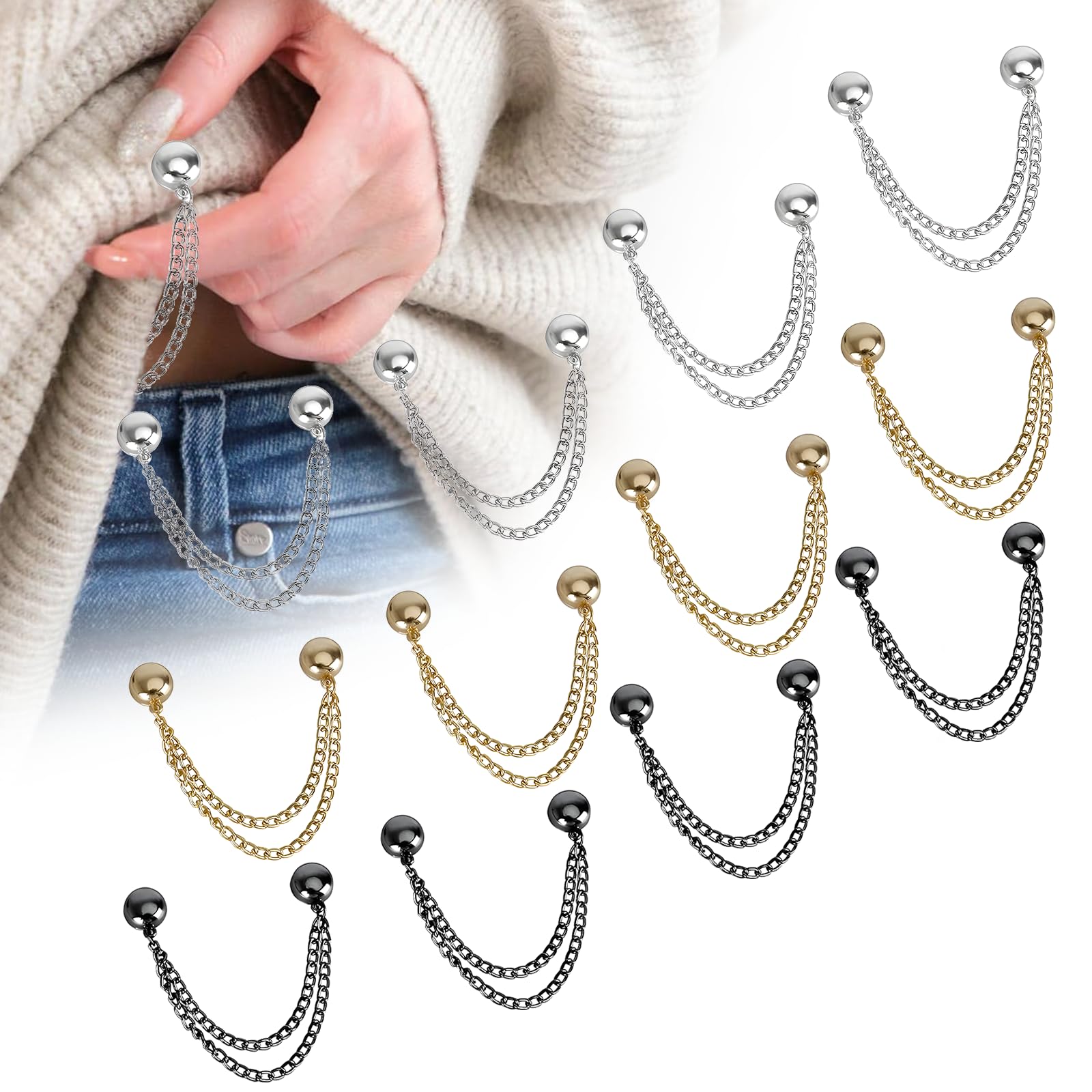 Amazon.com: 12 PCS Multi-Function Magnetic Clothing Clips, Magnetic ...