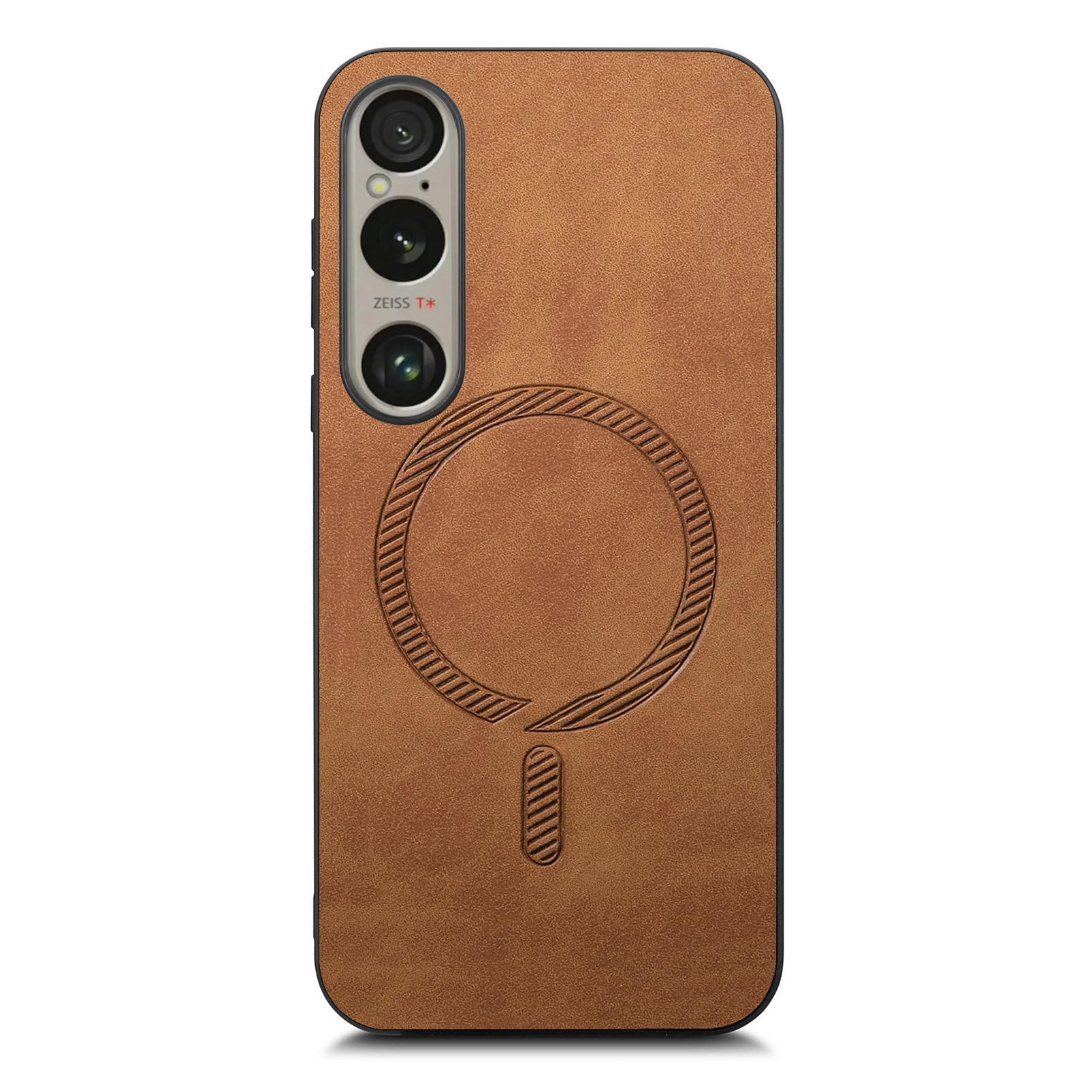 Buy Sony Xperia 1 VI Case, Shockproof Matte PU Leather Back Cover with ...