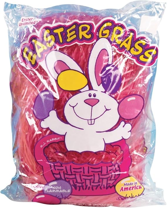 Amazon.com: R.J. Rabbit Traditional Easter Grass 2 oz Bag #1253 (Pink ...