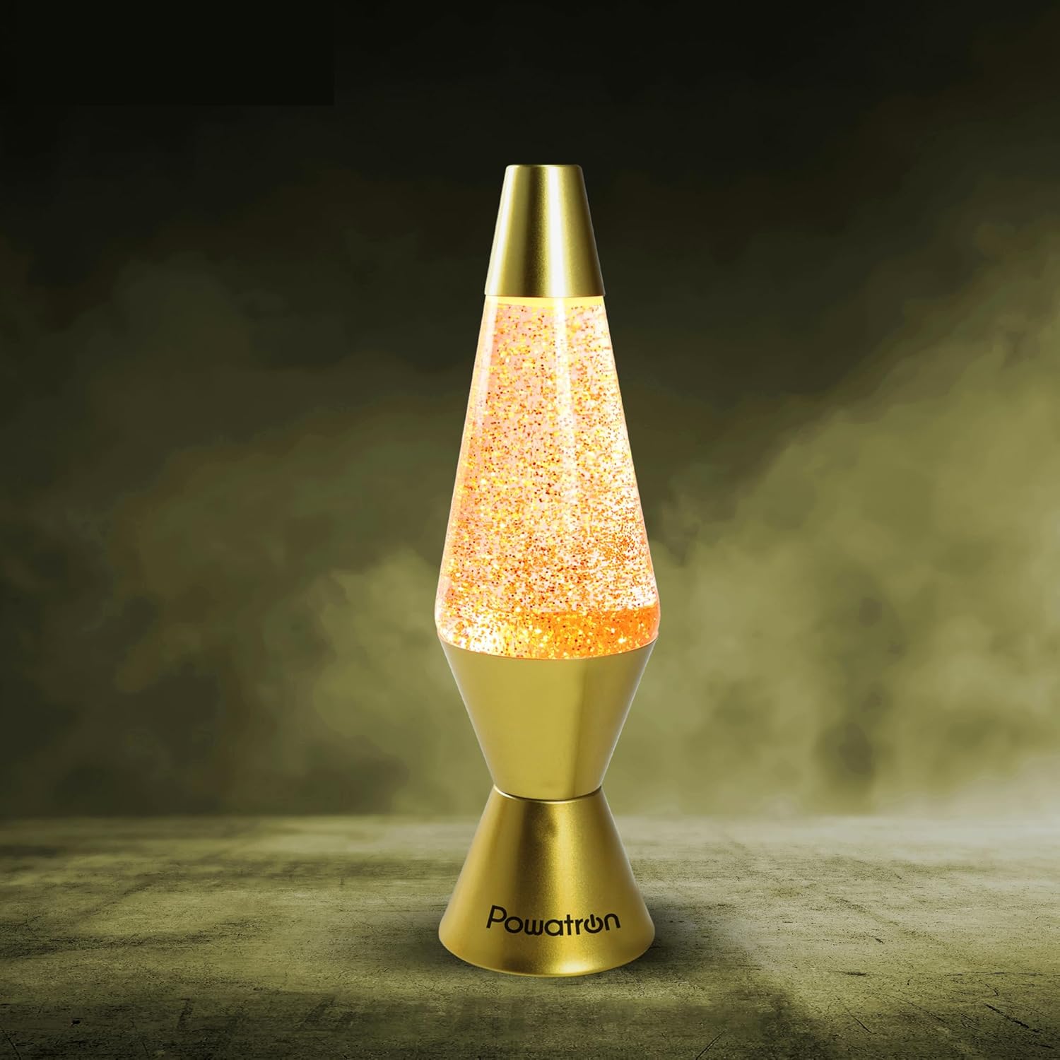 Powatron Large Retro Lamp 15 Inch Glitter Lamp for Relaxation Swirling ...
