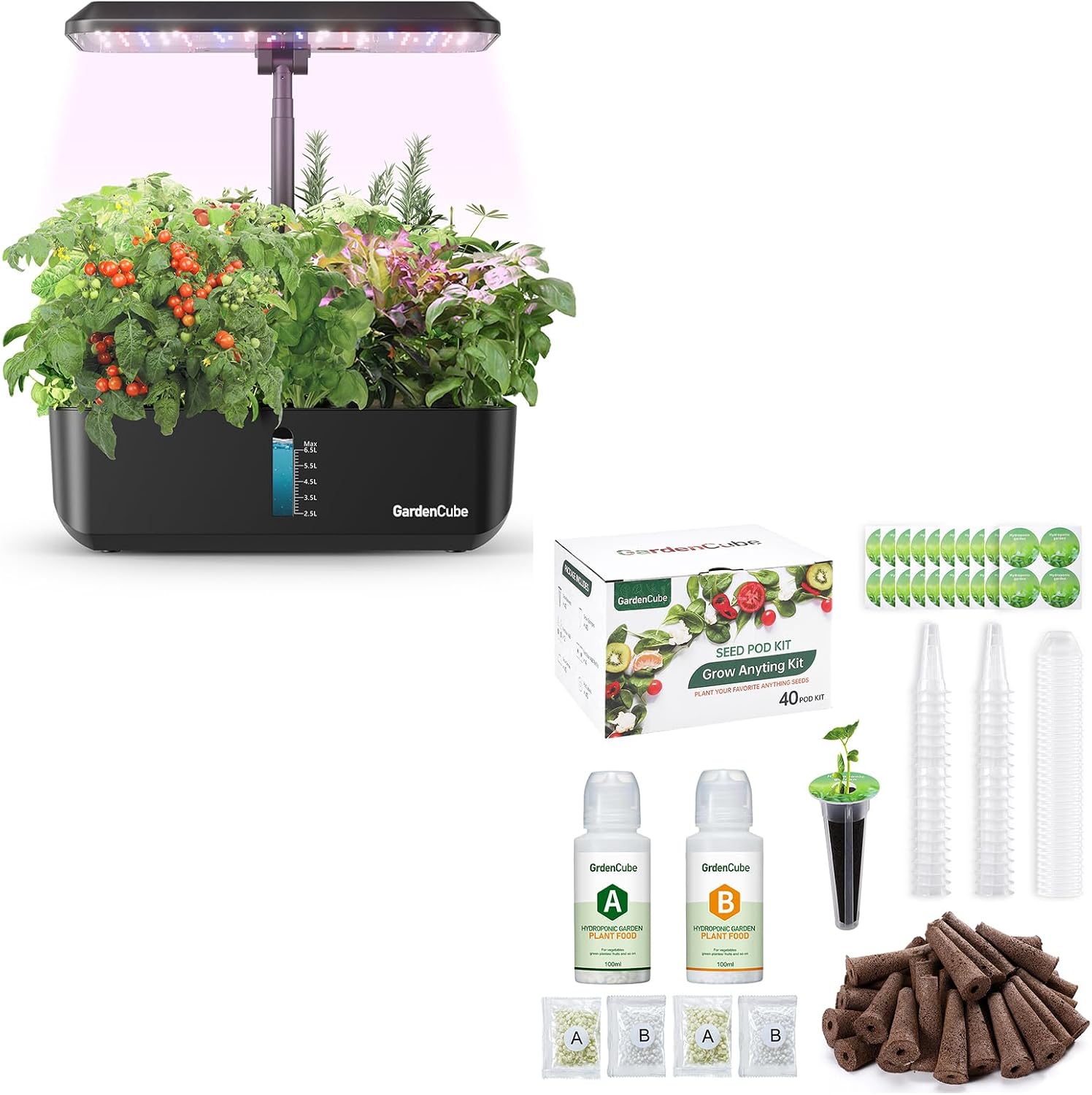Amazon.com : GardenCube 12 Pods Herb Garden Kit Indoor & 166 PCS Seed ...