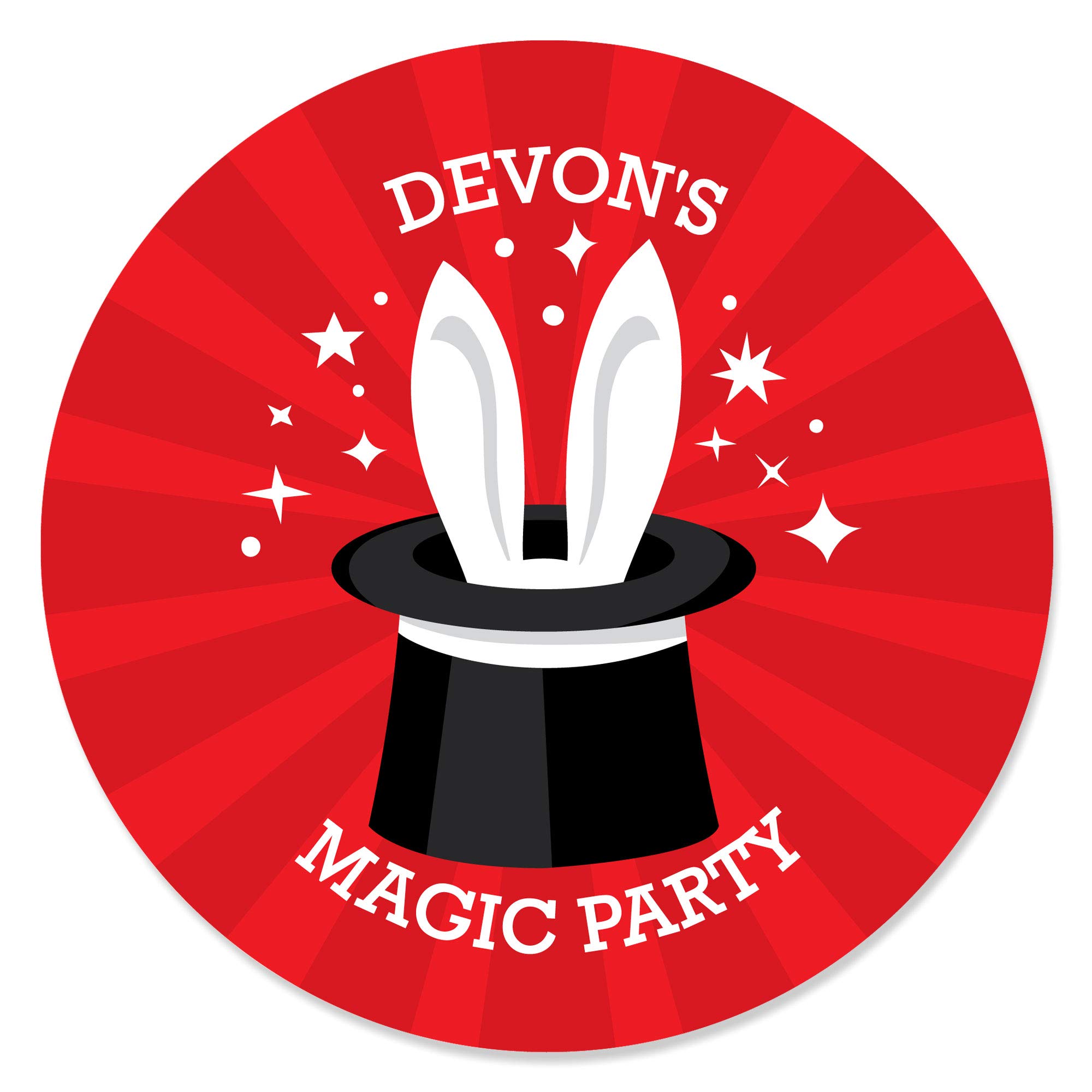 Amazon.com: Big Dot of Happiness Personalized Ta-Da, Magic Show ...