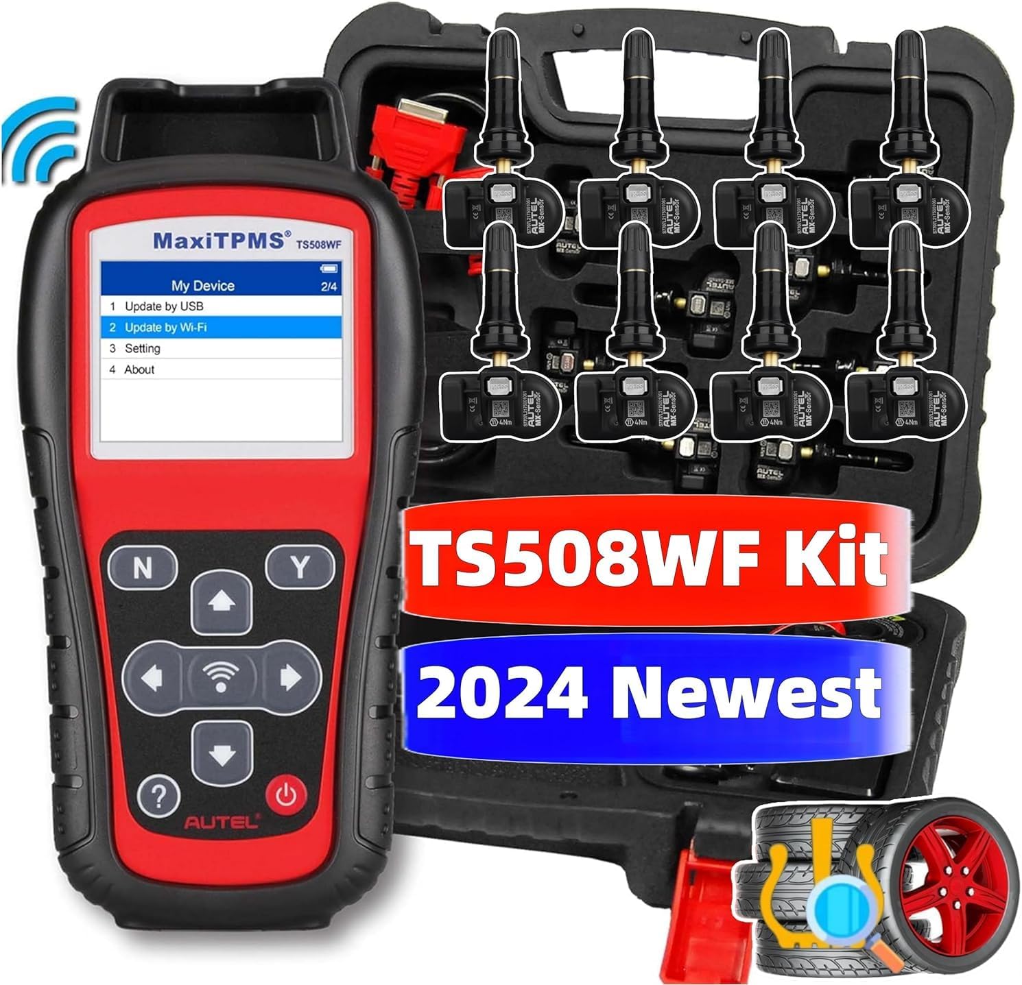 Amazon.com: Autel MaxiTPMS TS508WF Kit TPMS Programming Tool Upgrade of Autel TS508/ TS501 ...