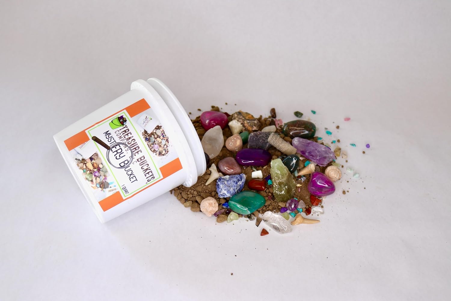 Amazon.com: Mystery Bucket - Quart (Gemstones, Fossils & More) : Toys ...
