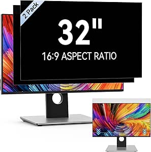 Amazon.com: [2 Pack] 32 Inch Computer Privacy Screen Filter for 16:9 ...