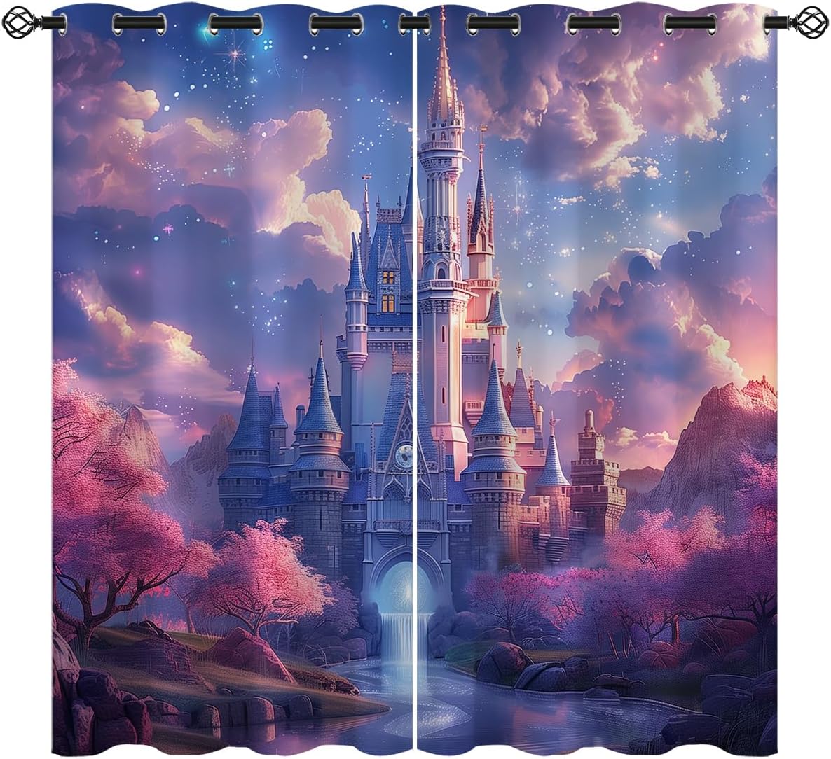 Amazon.com: Disney Frozen 2 Kids Room Window Curtain Panels Drapes Set ...