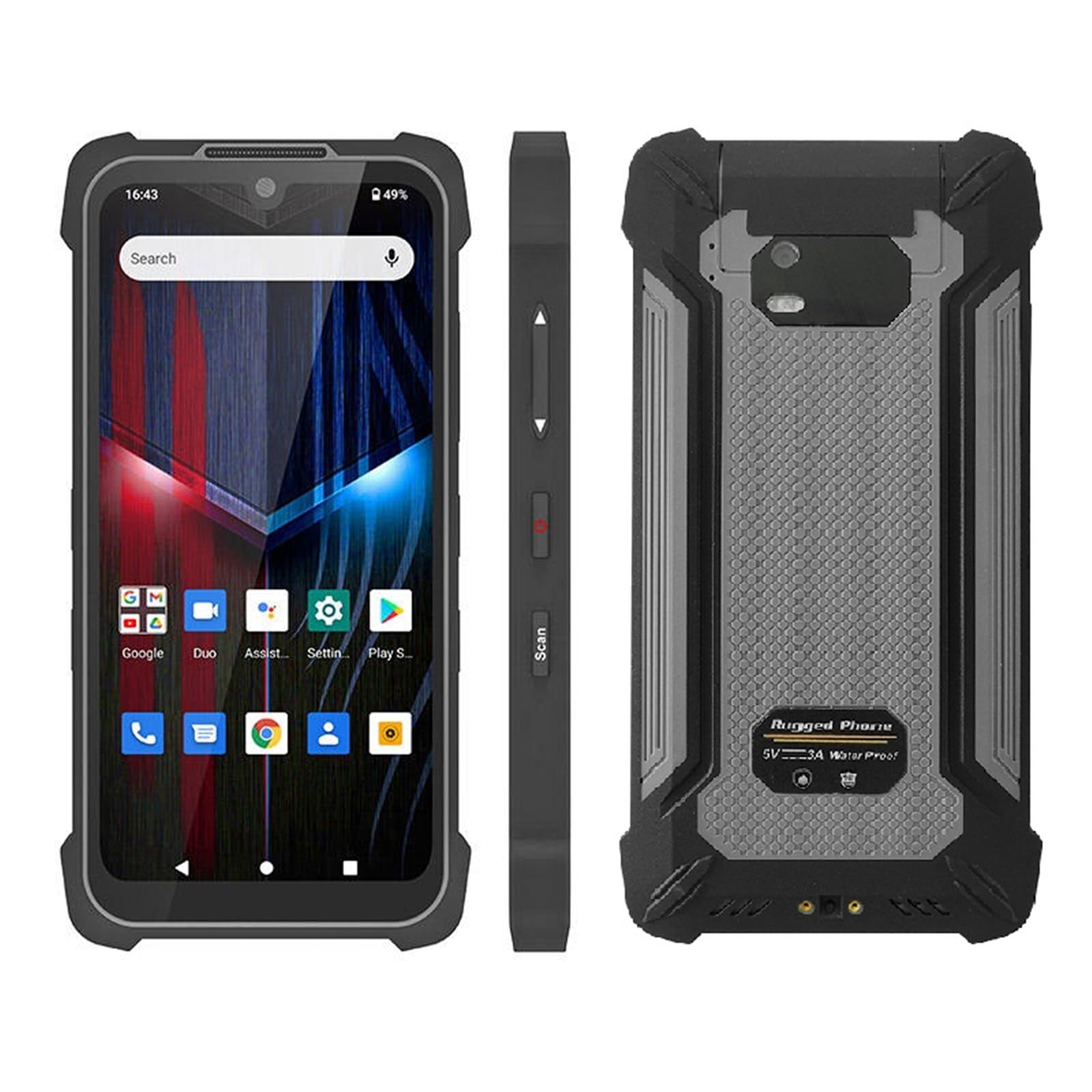 Sincoole Android Barcode Scanner,5.5" Android 11 Rugged Handheld with ...