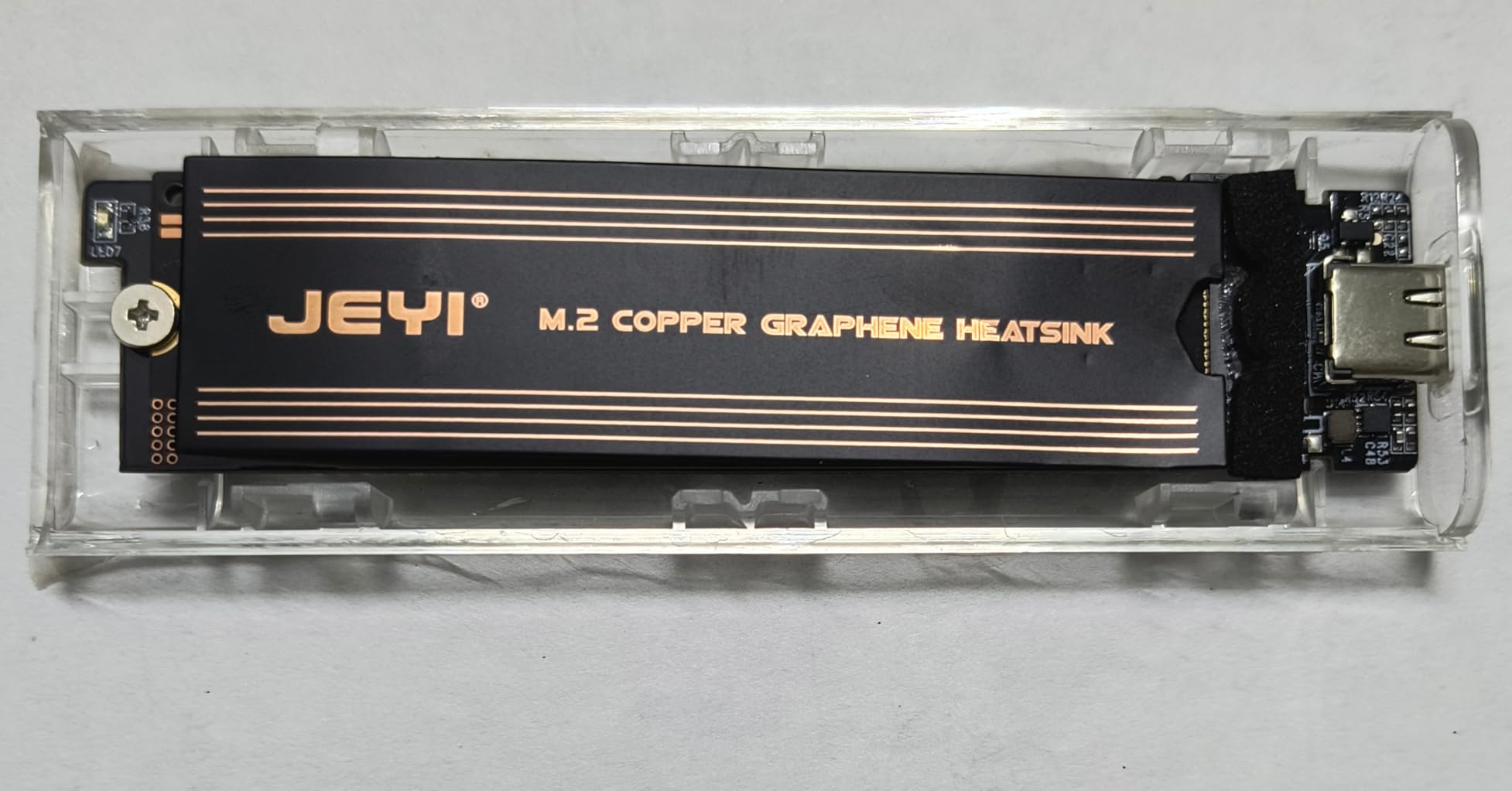 M.2 SSD Graphene Heatsink, 2PCs NVMe Internal Gaming SSD Solid State ...