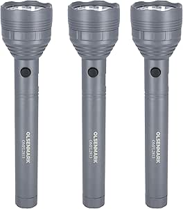 Olsenmark 3-in-1 Rechargeable LED Flashlight | High Power Flashlight ...