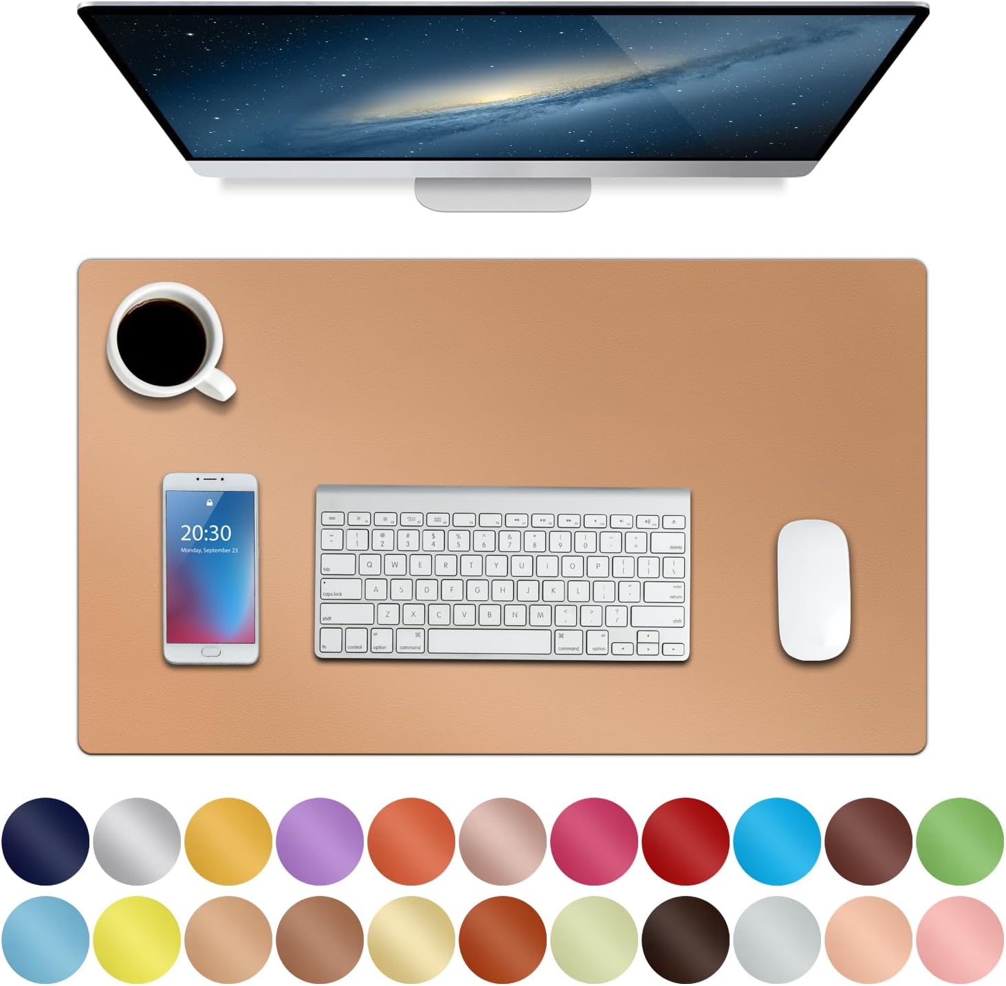 Amazon.com: Warm Desktop Mouse Pad, 31" x 13" Extended Leather Heated ...