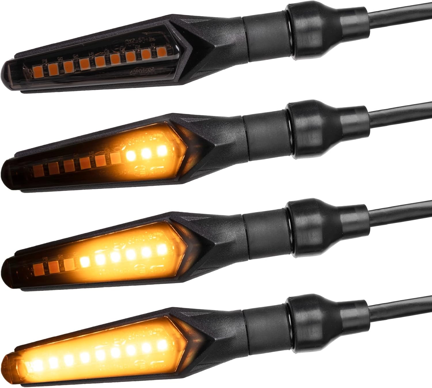 Simda Pro Hell LED Motorrad Blinker mit E Mark Universal Miniblinker ...