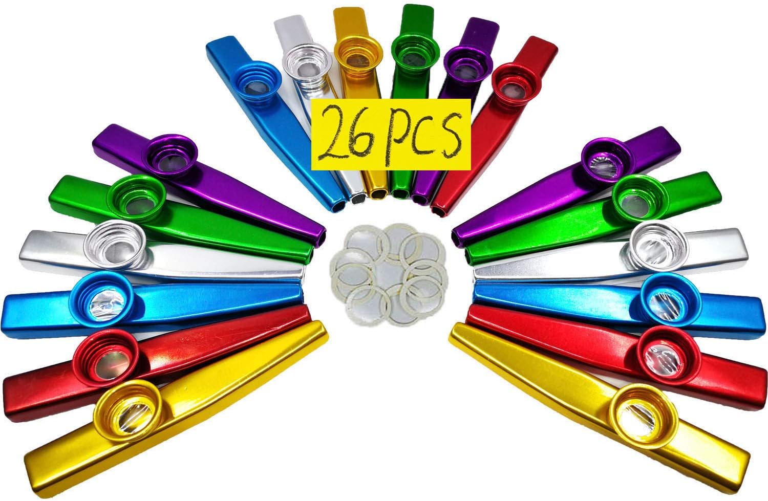 Amazon.com: Lukmaa 36 Pcs Kazoo for Adults Metal Kazoos with Flute ...