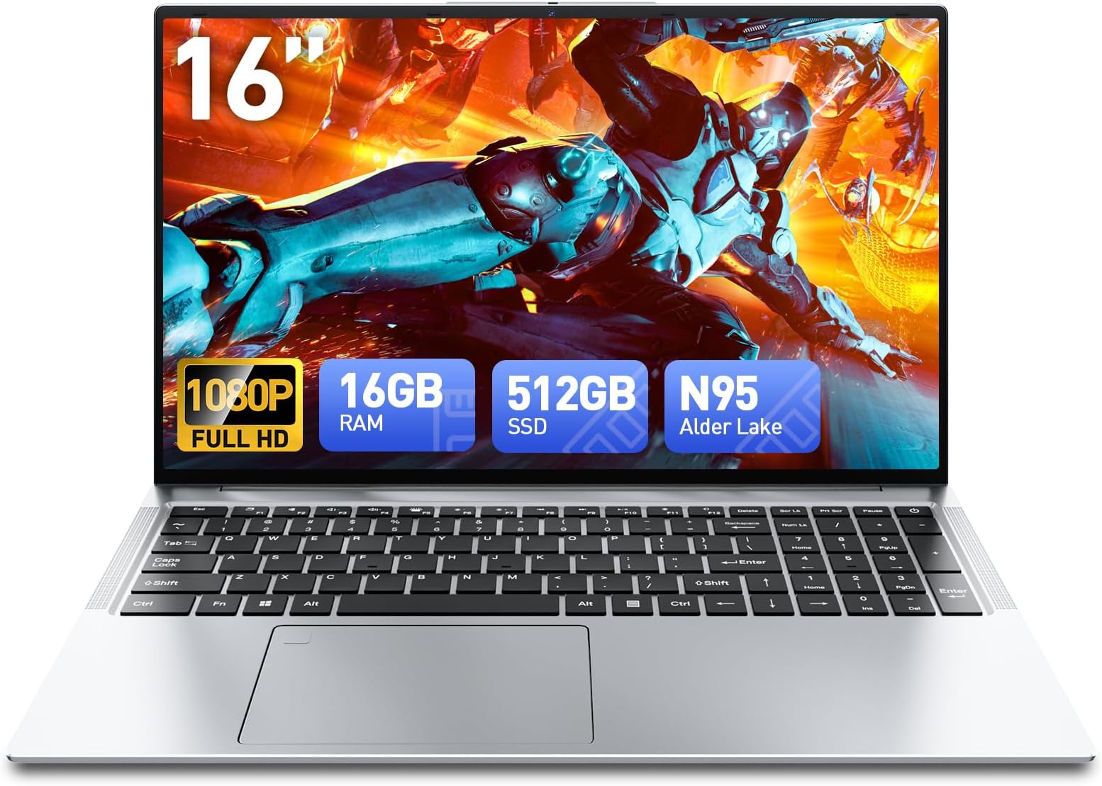 Amazon.com: Wvryrv Laptop 16 inch Win 11 Laptop Computer,16GB RAM 512GB ...