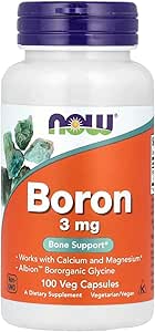 Amazon.com: Now Foods Boro, 3 mg, 250 Cápsulas, 100, 1, 1 : Salud y Hogar