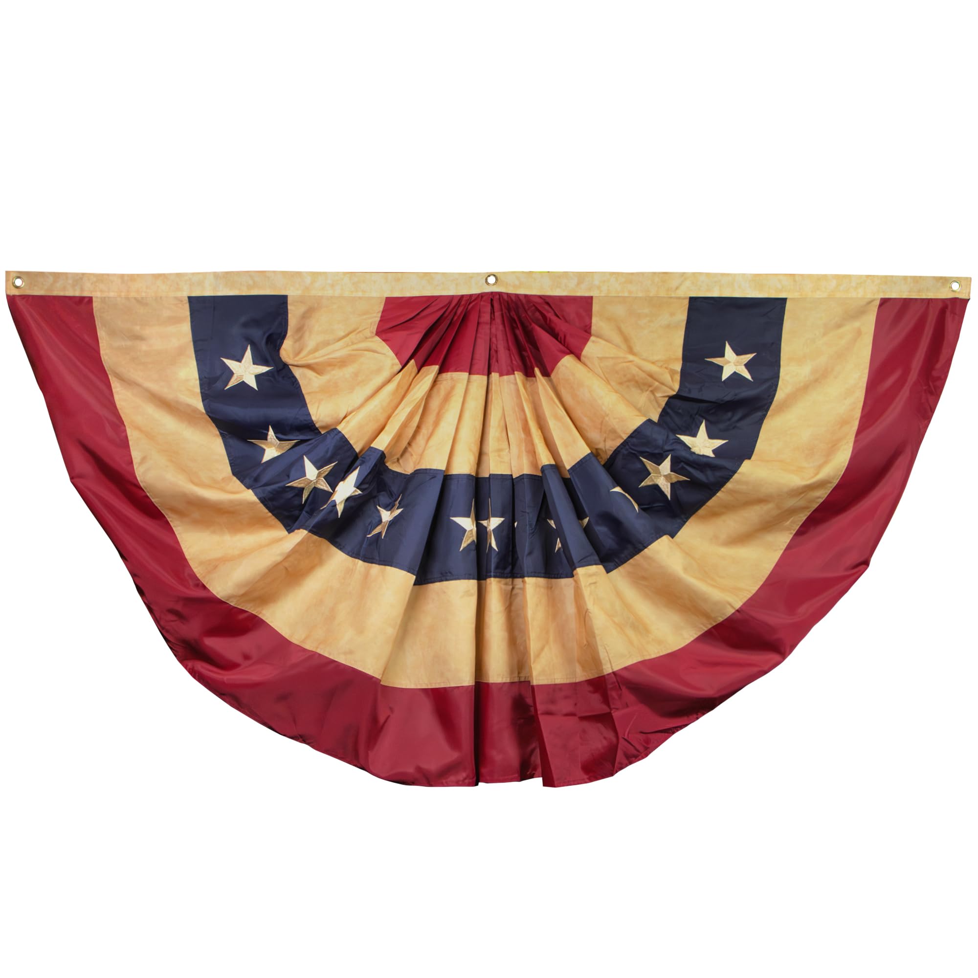 Amazon.com : ANLEY Vintage Style USA Pleated Fan Flag, 3x6 Ft American ...