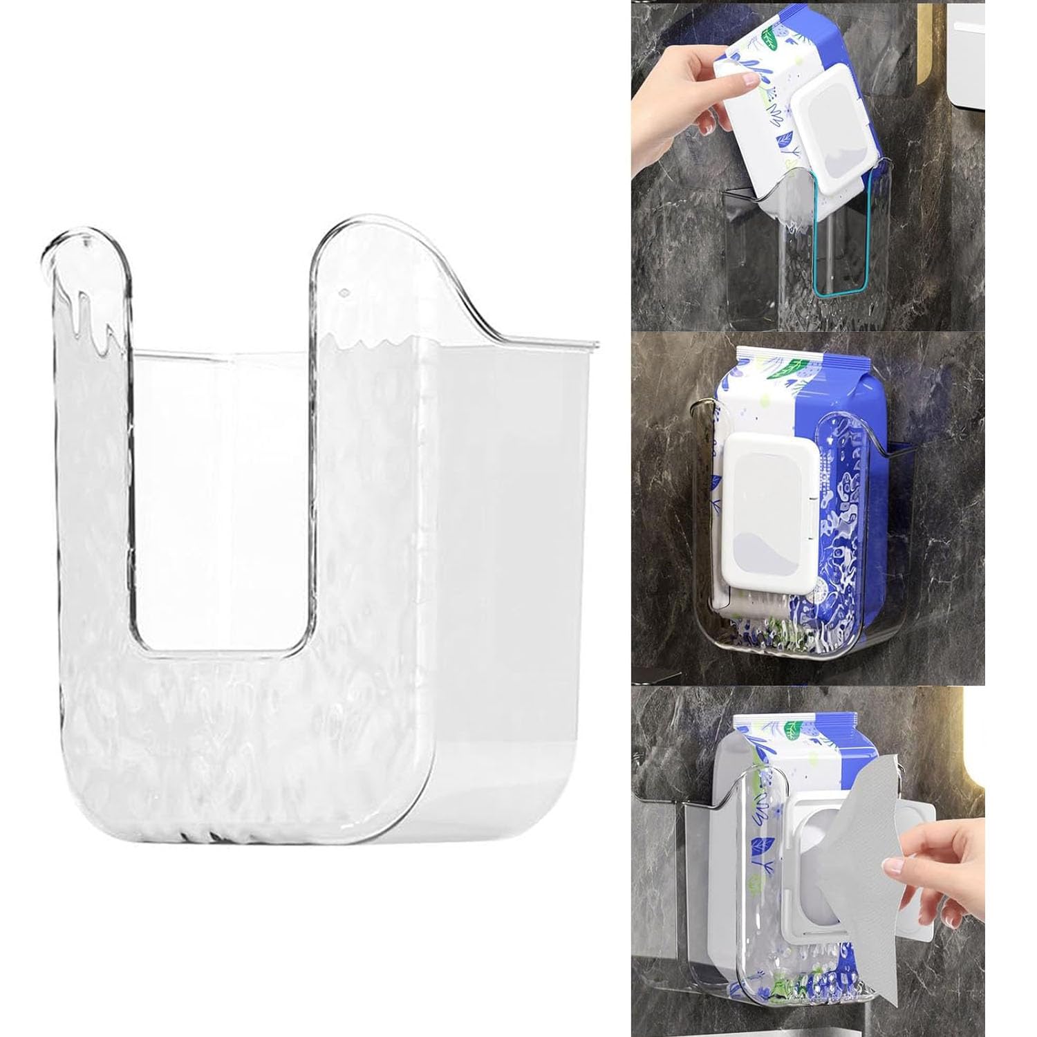 BEANPRECOY Wet Wipes Dispenser Box Kitchen Wipes Tissues Holder ...