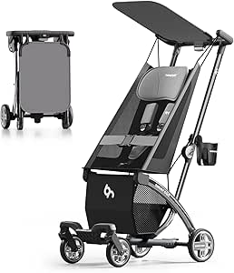 Beberoad R1 Auto-Fold Travel Stroller for Airplane, Ultra Compact ...