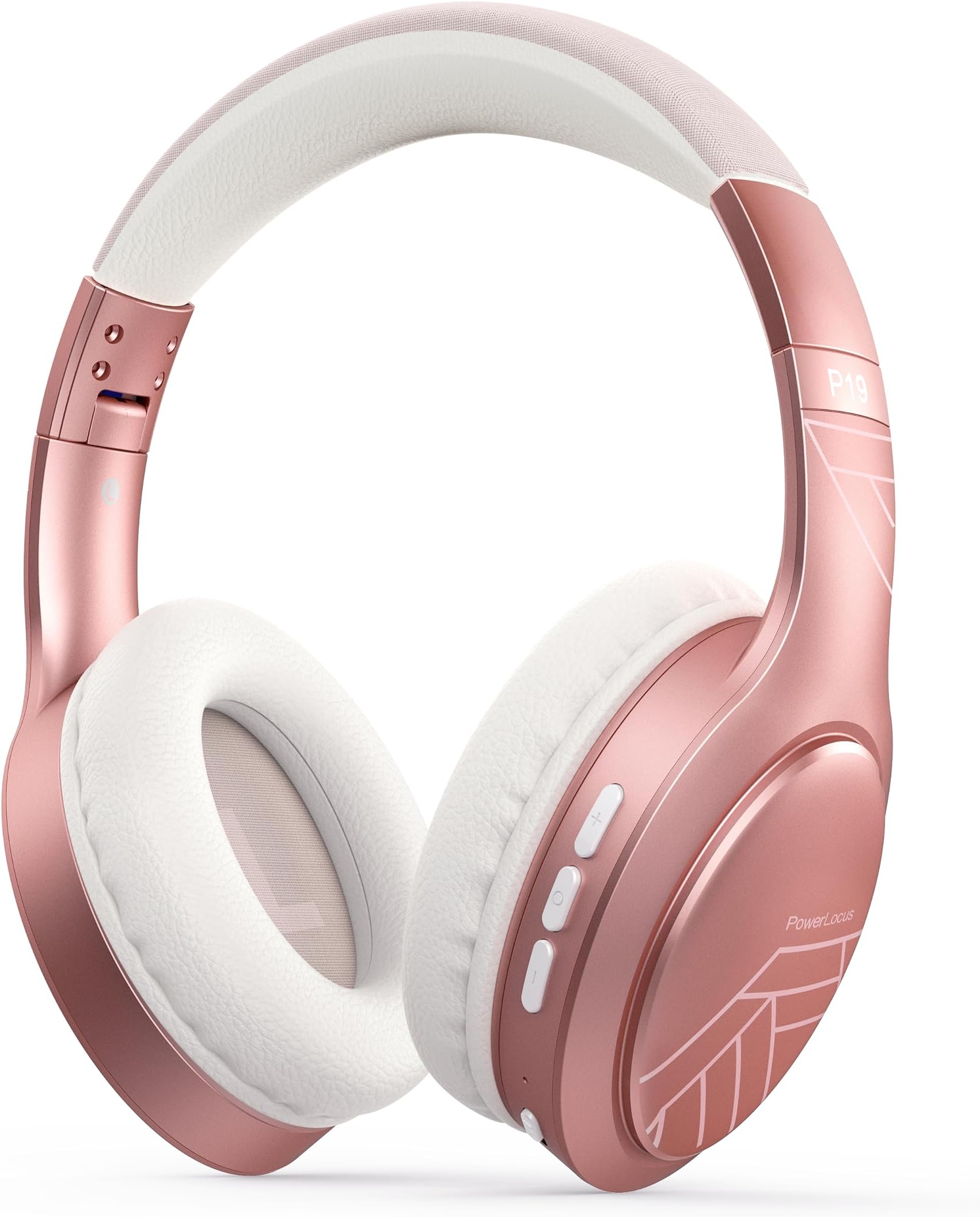 PowerLocus Bluetooth Kopfhörer Over Ear, Kopfhörer Kabellos mit 3-EQ ...