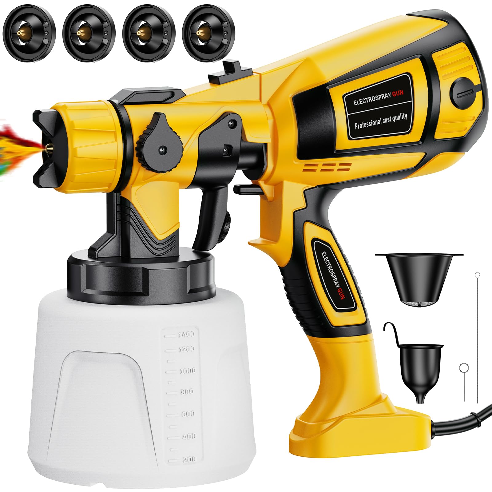 Amazon.com : Paint Sprayer, 800W HVLP High Power Electric Spray Paint ...