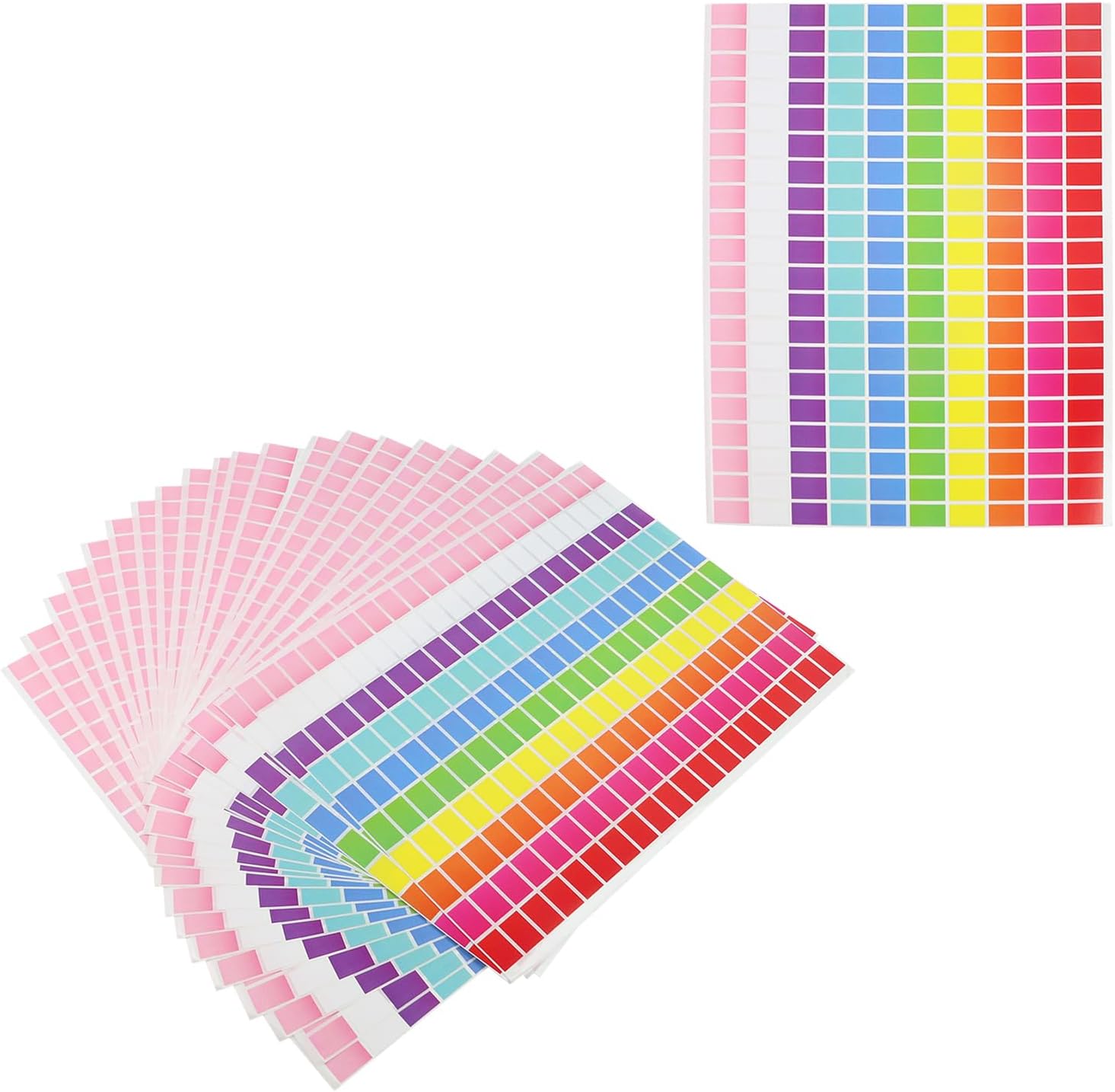 Amazon.com : Oedema 4000 PCS Square Color Coding Labels 10 Color ...
