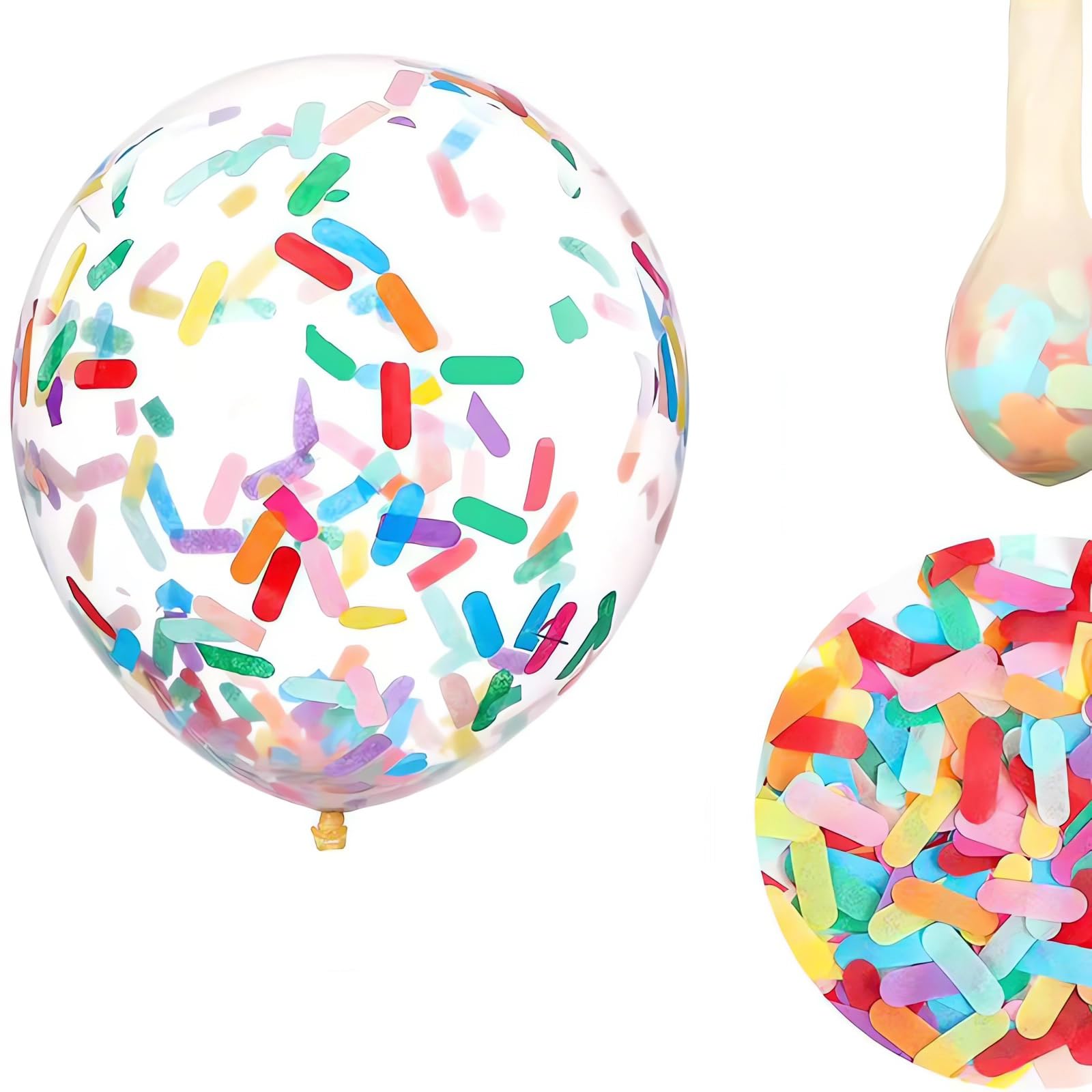 Amazon.com: Sprinkles Confetti Balloons Candy Confetti Balloons Ice ...