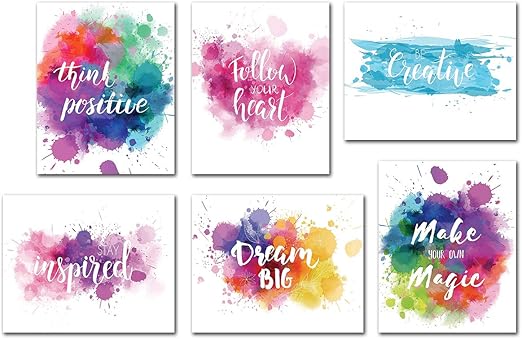 Amazon.com: Inspirational Wall Art Quotes Poster- Home Office Giclee ...