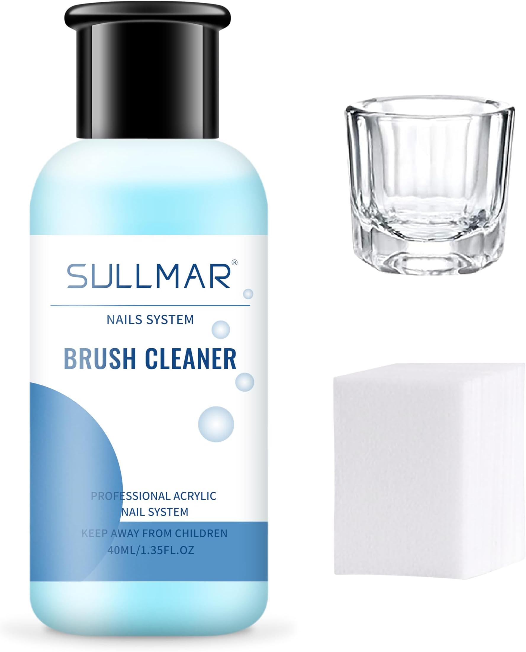 Amazon.com : Nail Brush Cleaner Gel Restorer Solution Acrylic Nail ...