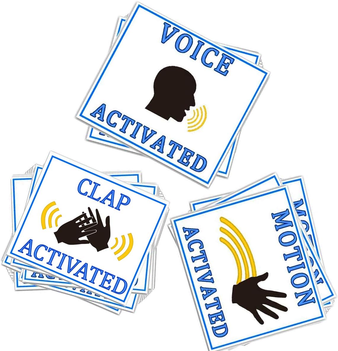 Amazon.com: Voice Motion & Clap Activated Prank Stickers 60 Pack，Make ...