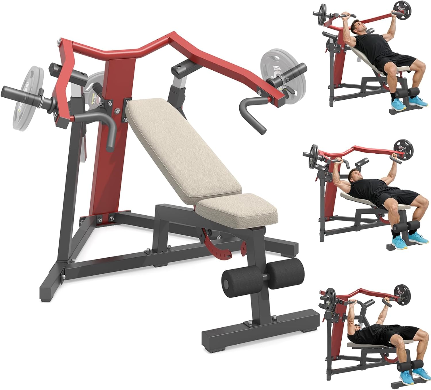 Amazon.com : 3-in-1 Adjustable Weight Bench Chest Press Workout Machine ...