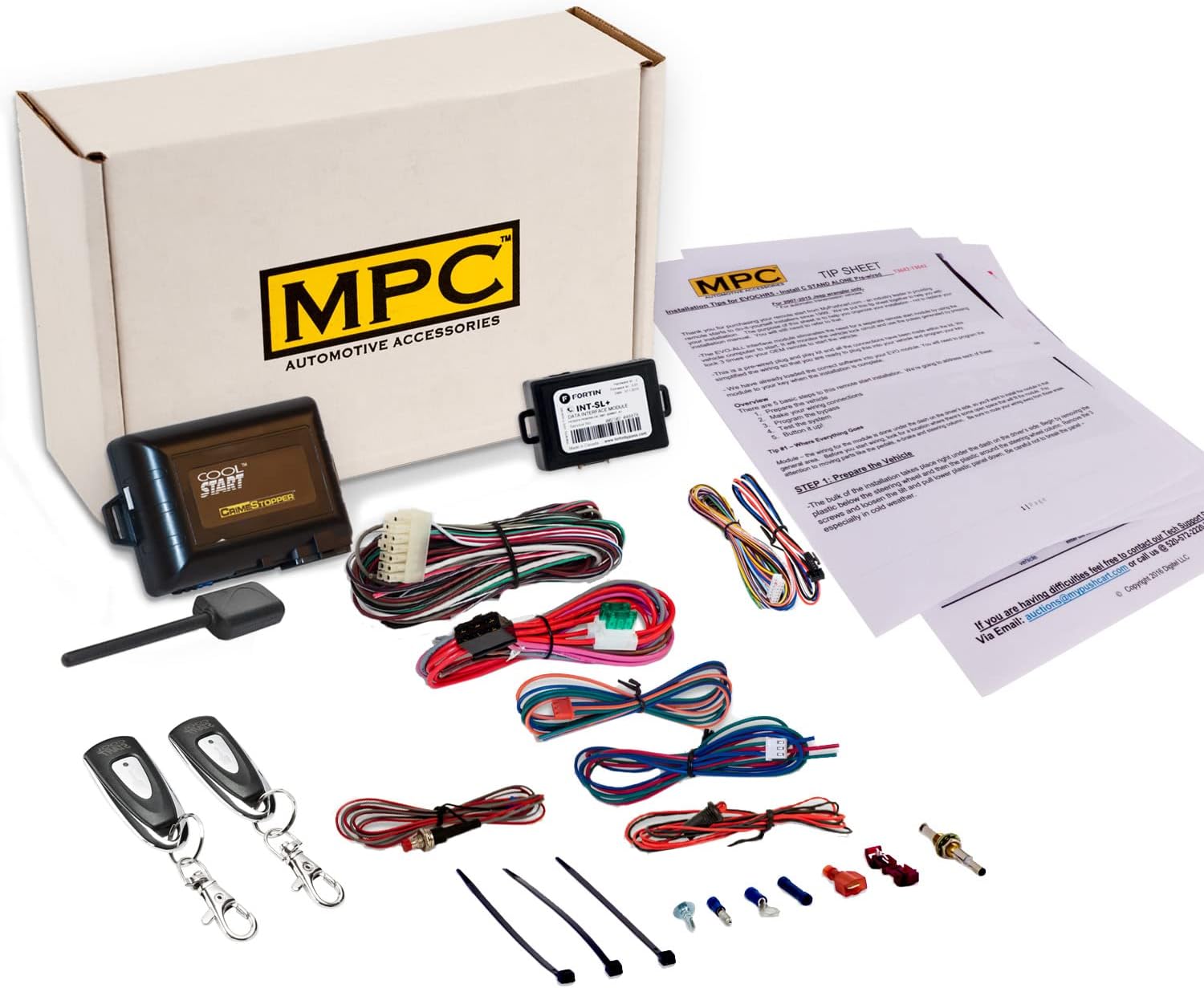 Amazon.com: MPC Complete 1-Button Remote Start Kit Compatible with ...