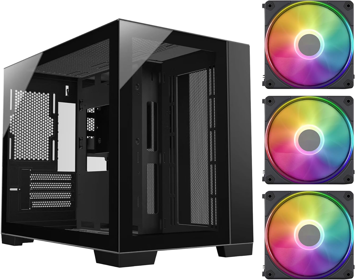 Amazon.com: SAMA Computer Case M711 Black Micro ATX Mini-ITX Tower PC ...