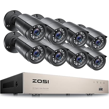 Amazon.com : XVIM 8CH 1080P Wired Security Camera System with 1TB Hard ...