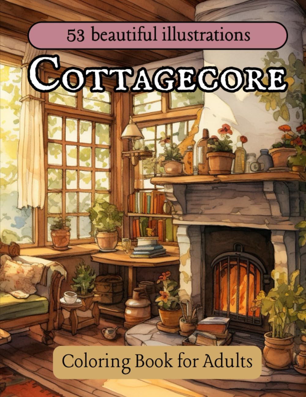 Amazon.com: Cottagecore Coloring Book for Adults: 53 Whimsical and ...